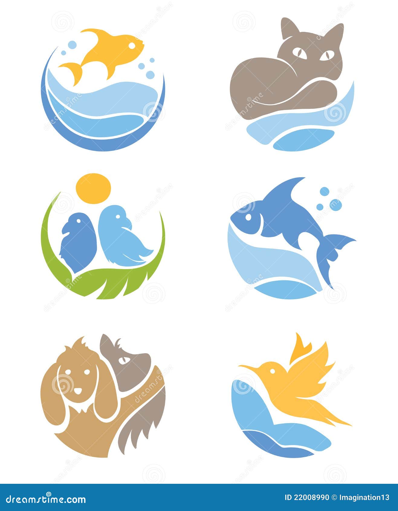 Un Ensemble De Graphismes - Animaux Familiers Illustration de Vecteur ...