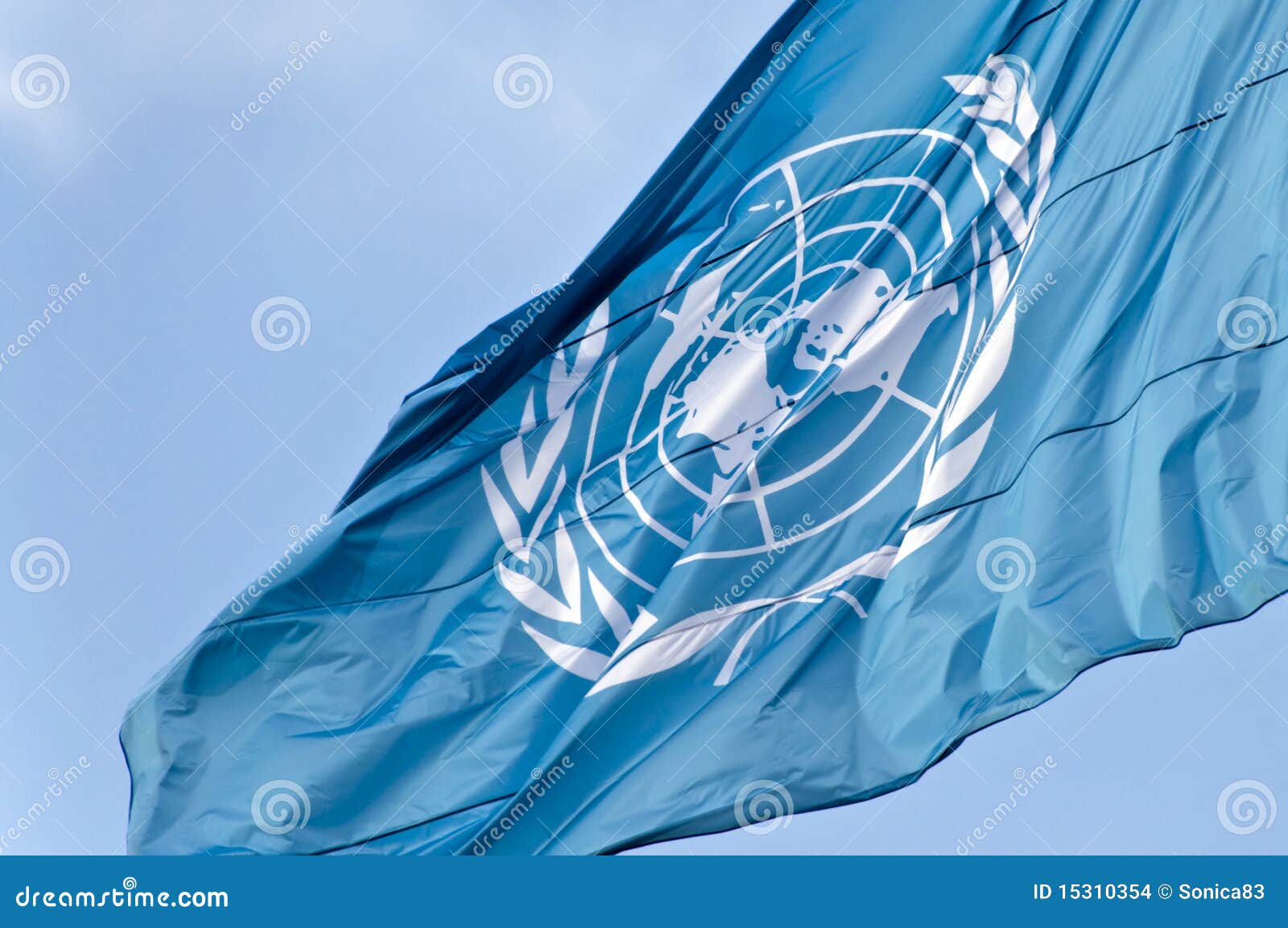 UN flag editorial stock image. Image of cooperation, city - 15310354