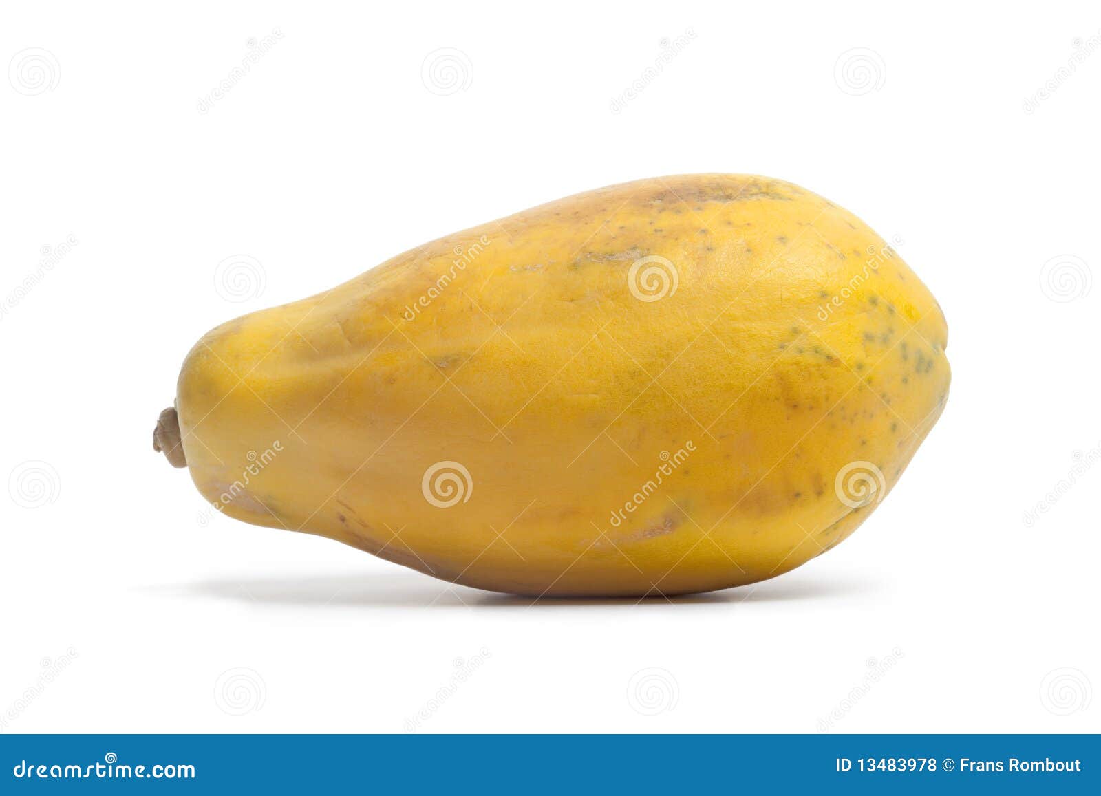 Un Fruit Simple Entier De Papaye Photo stock - Image du patte, mûr ...