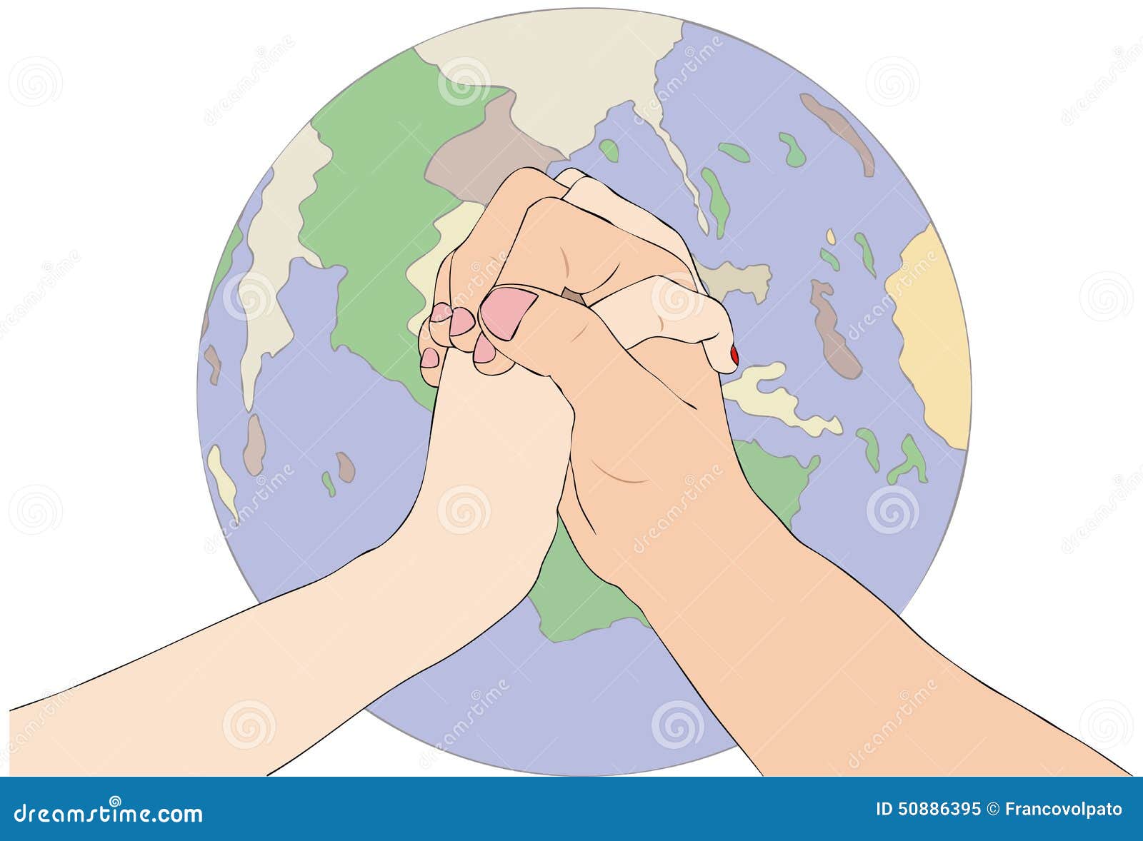 Un geste de paix illustration de vecteur. Illustration of humanité ...