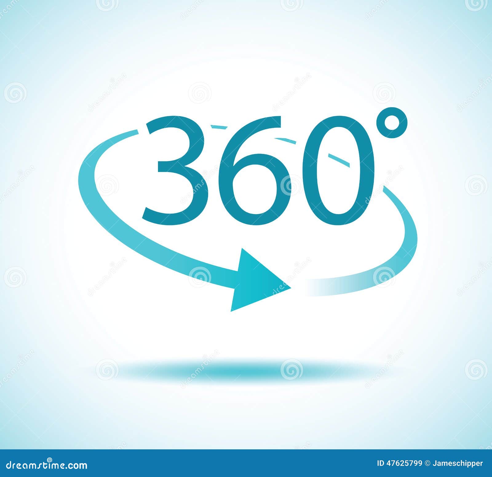 Un giro di 360 gradi illustrazione di stock. Illustrazione di concetto ...