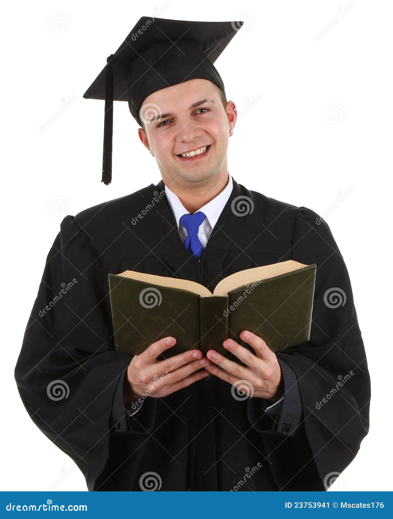 Un graduado imagen de archivo. Imagen de casquillo, azul - 23753941