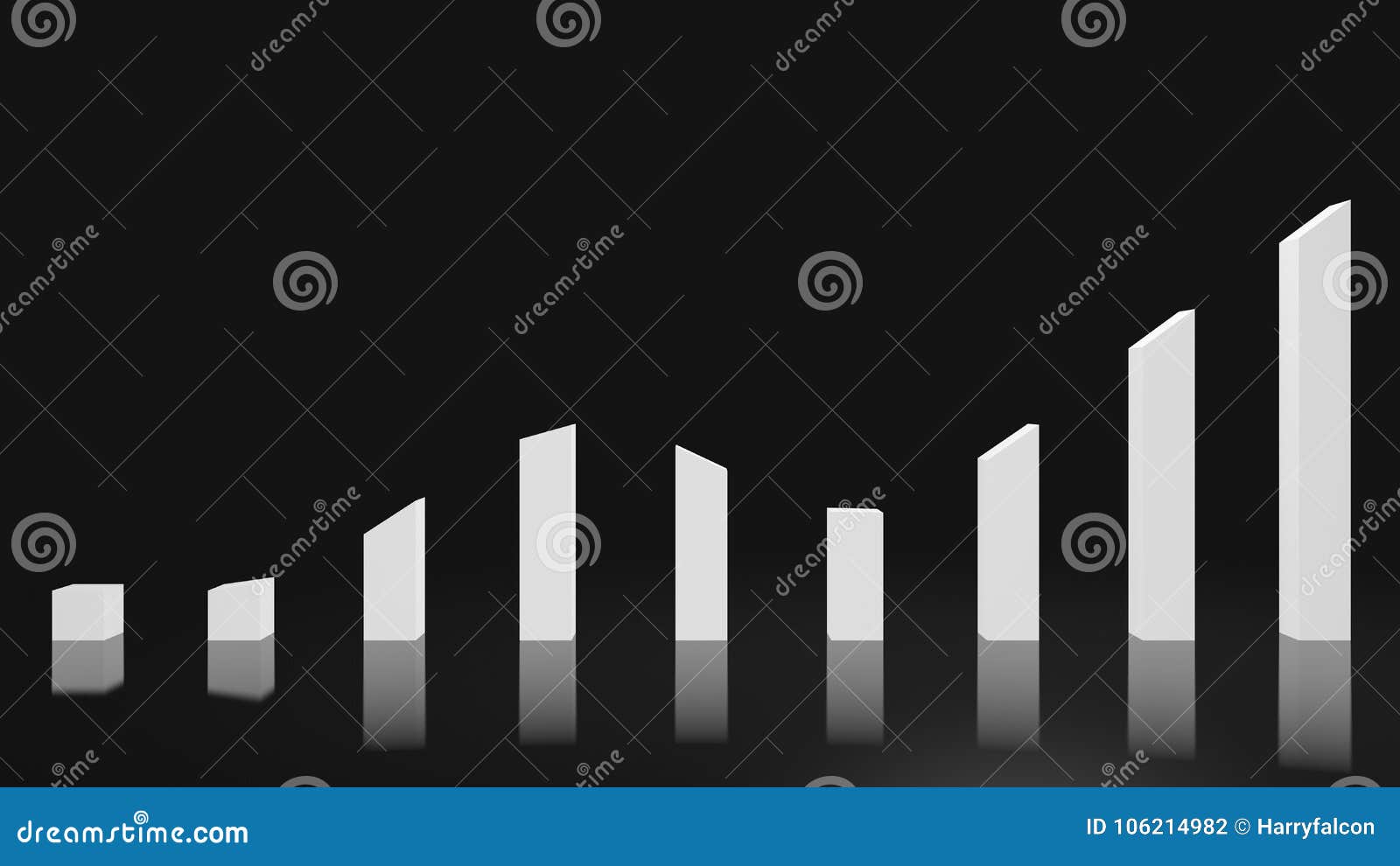 Un Graphique En Hausse Et En Baisse Pointu Blanc Illustration Stock ...