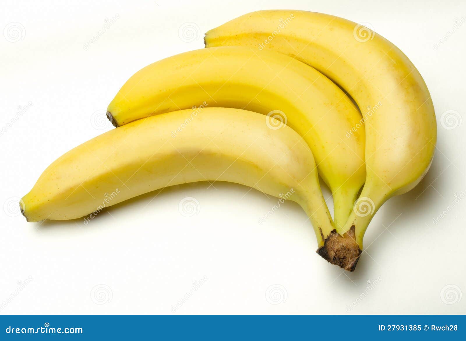 Un groupe de 3 bananes image stock. Image du groupe, ouvert - 27931385