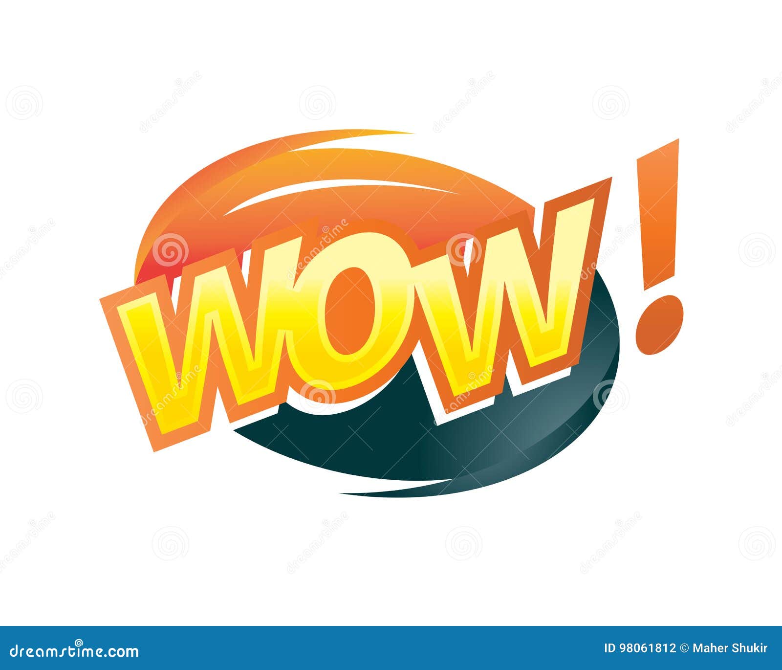 Un Icono De La Palabra Guau Ilustración del Vector - Ilustración de ...