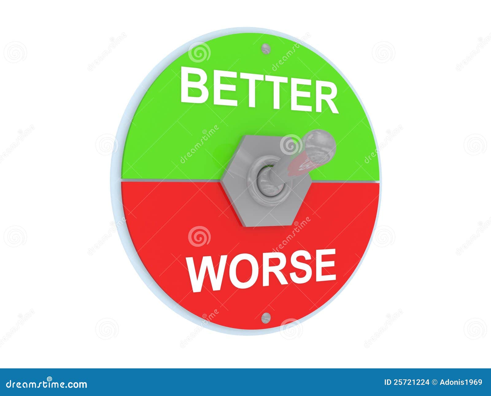 Un Interruptor Mejor O Peor Stock de ilustración - Ilustración de ...