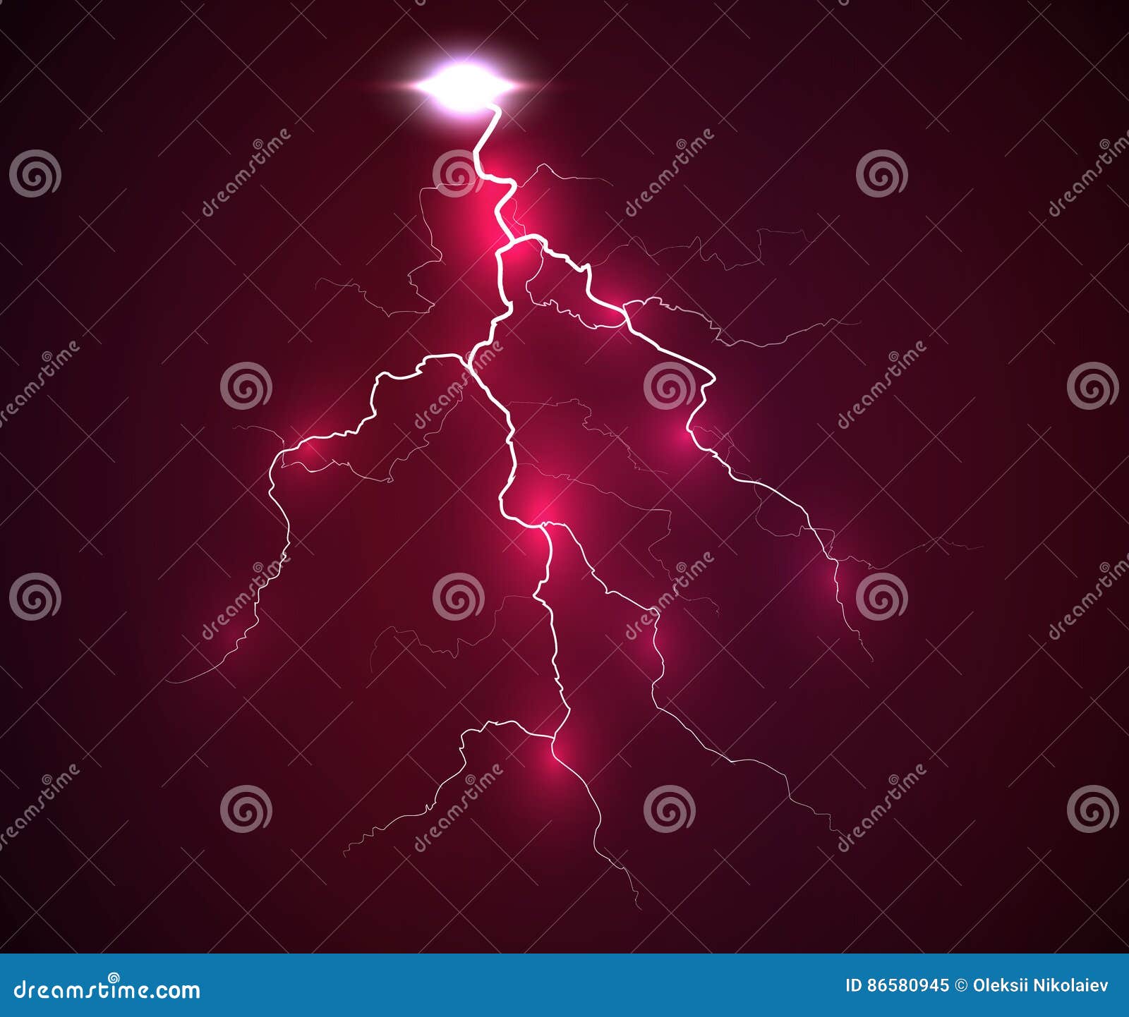 Un lampo illustrazione vettoriale. Illustrazione di grafico - 86580945