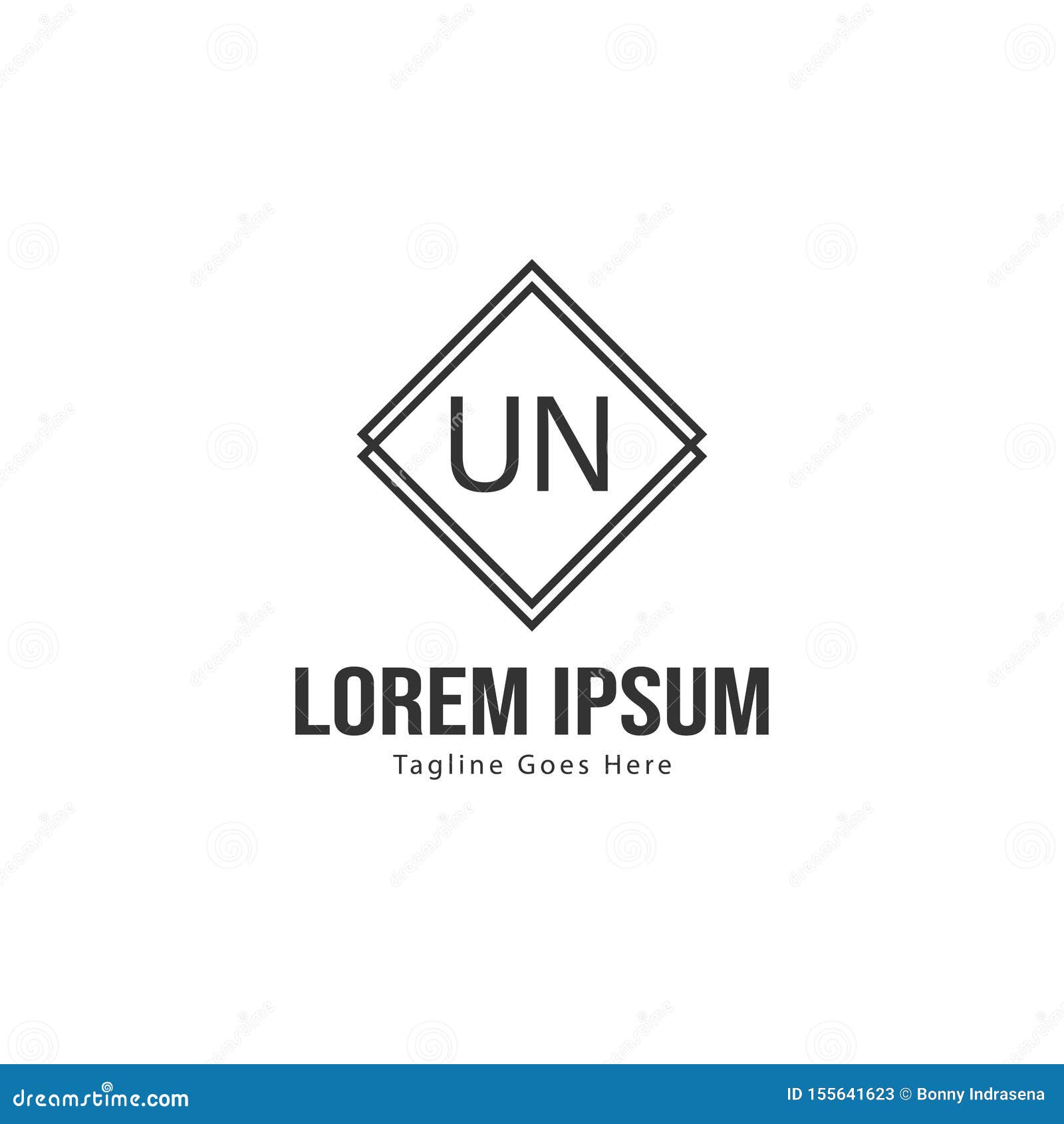 UN Letter Logo Design. Creative Modern UN Letters Icon Illustration ...