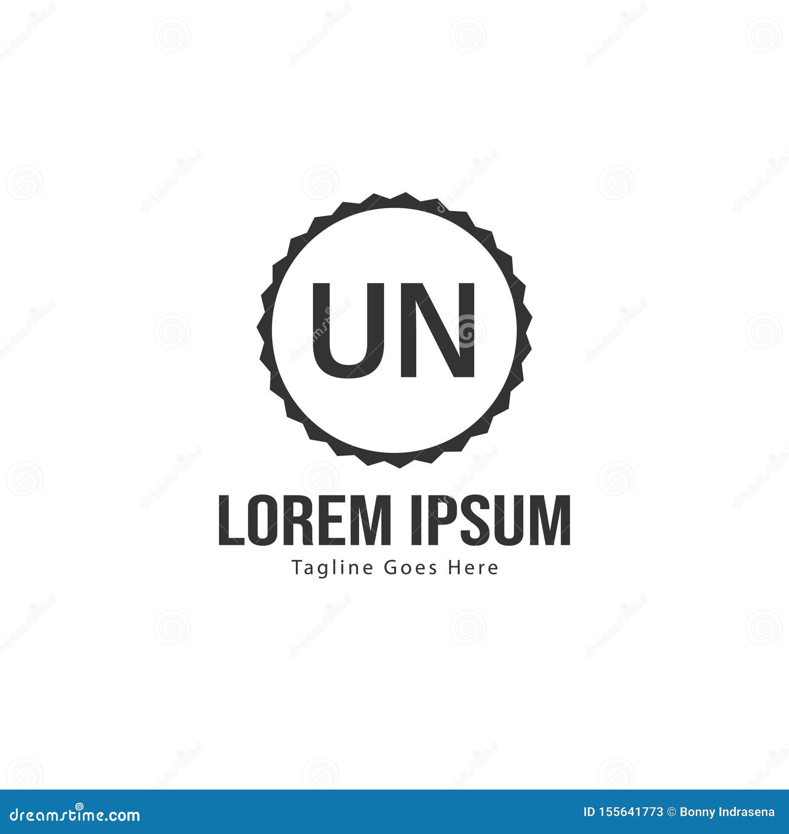 UN Letter Logo Design. Creative Modern UN Letters Icon Illustration ...