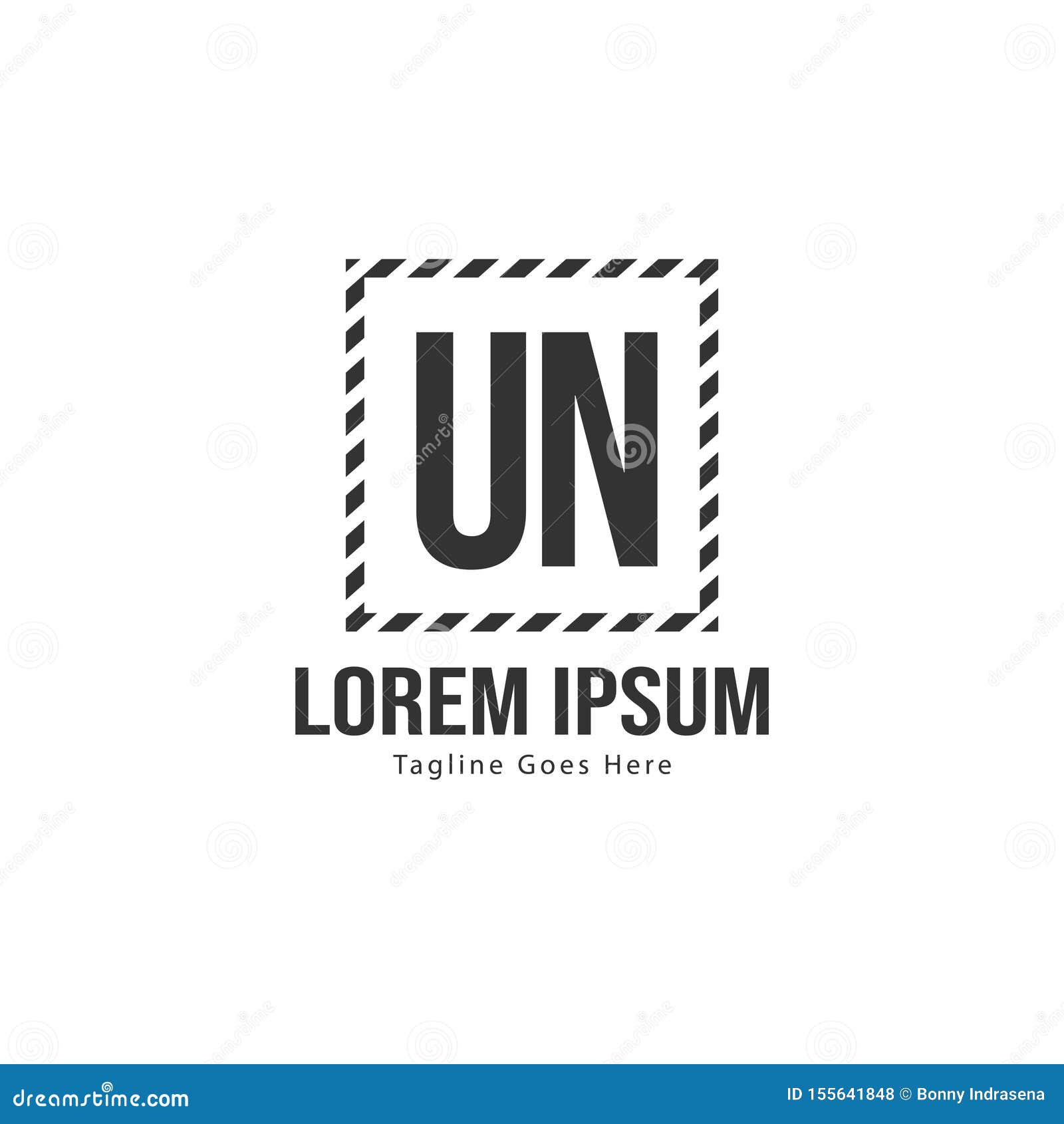 UN Letter Logo Design. Creative Modern UN Letters Icon Illustration ...
