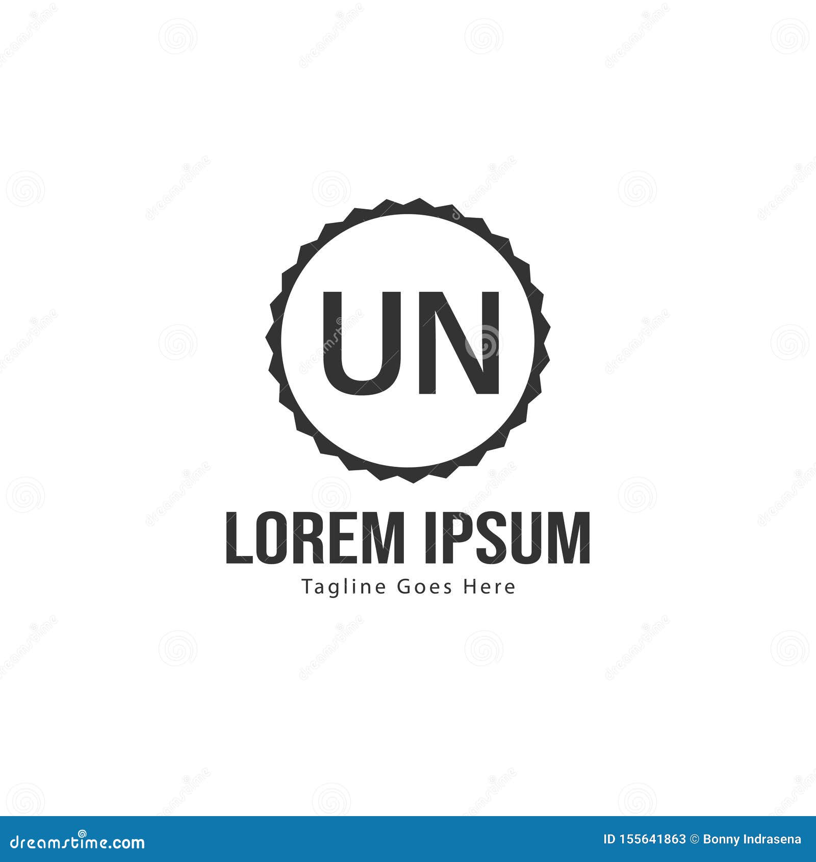 UN Letter Logo Design. Creative Modern UN Letters Icon Illustration ...