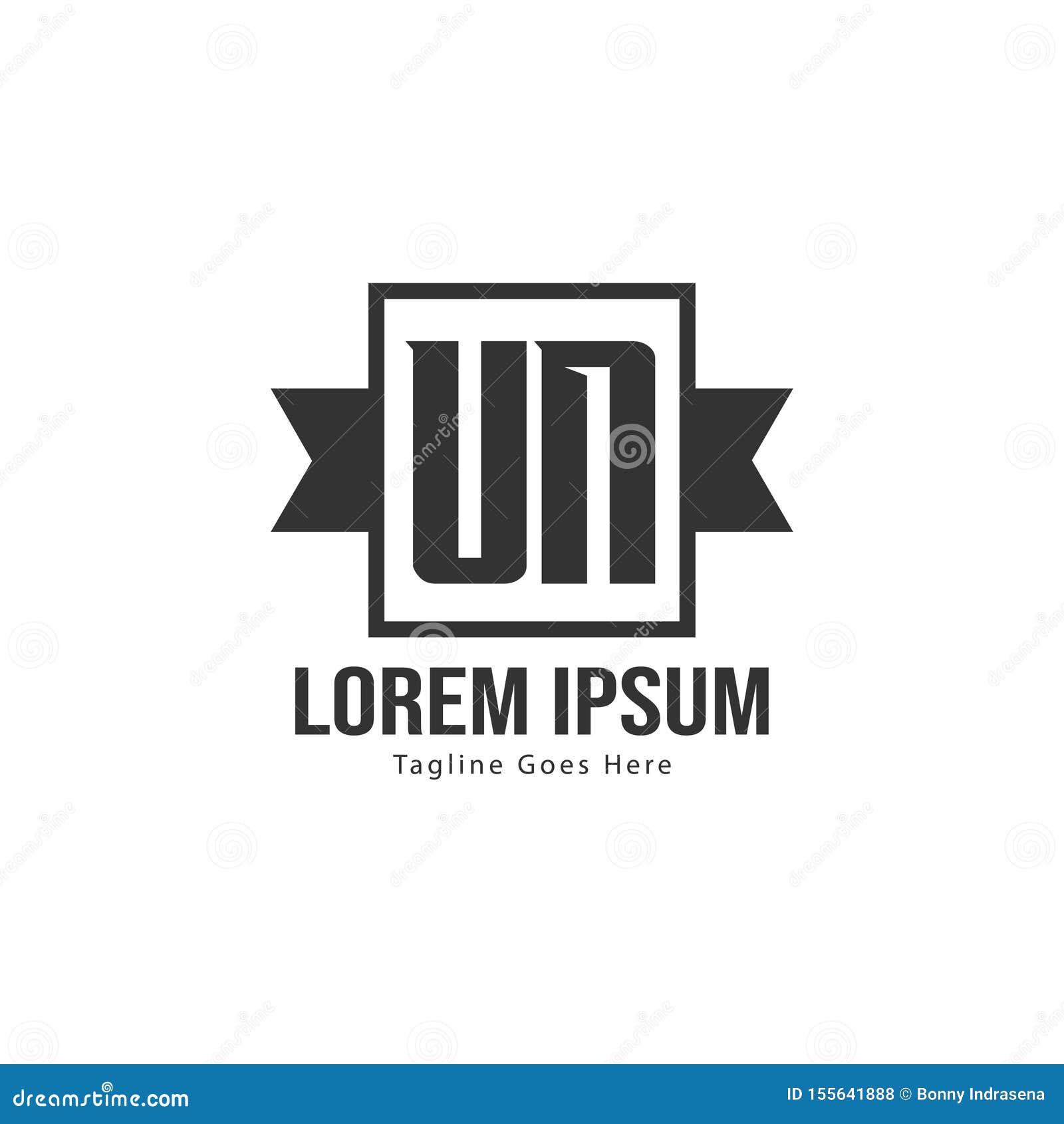 UN Letter Logo Design. Creative Modern UN Letters Icon Illustration ...