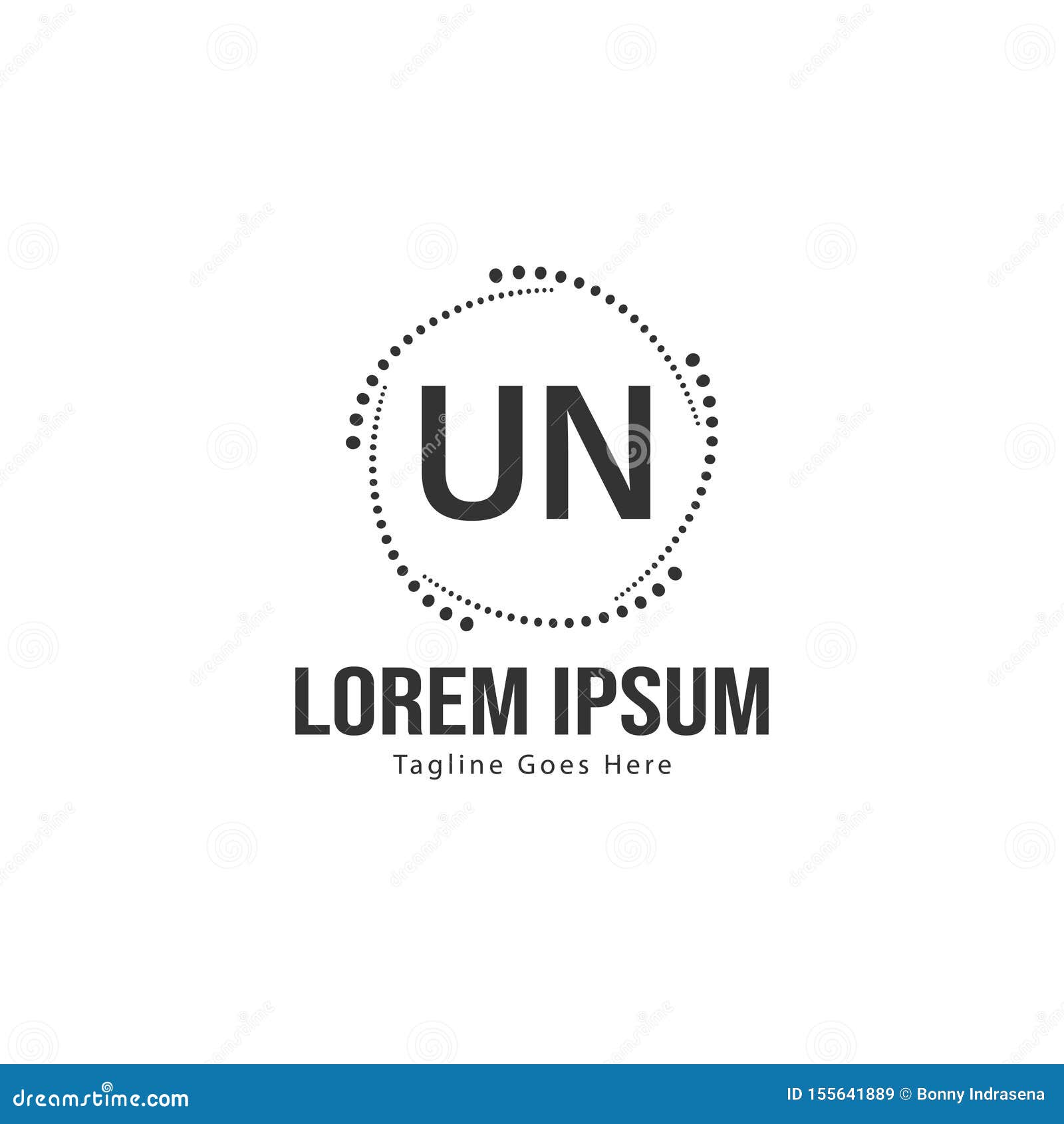 UN Letter Logo Design. Creative Modern UN Letters Icon Illustration ...