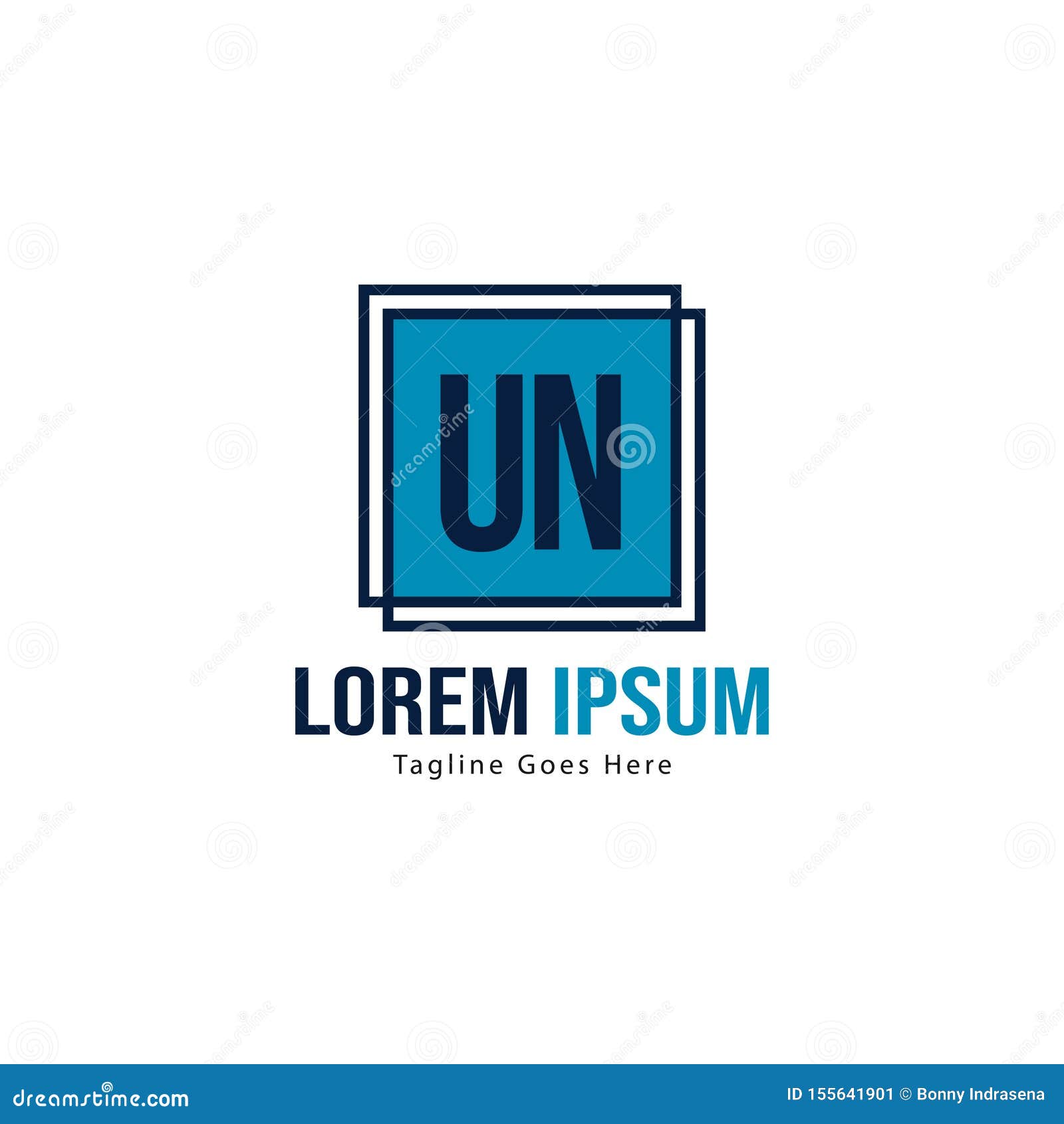 UN Letter Logo Design. Creative Modern UN Letters Icon Illustration ...