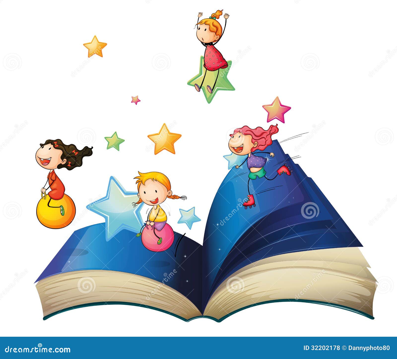 Un Libro Con Il Gioco Dei Bambini Illustrazione Vettoriale ...