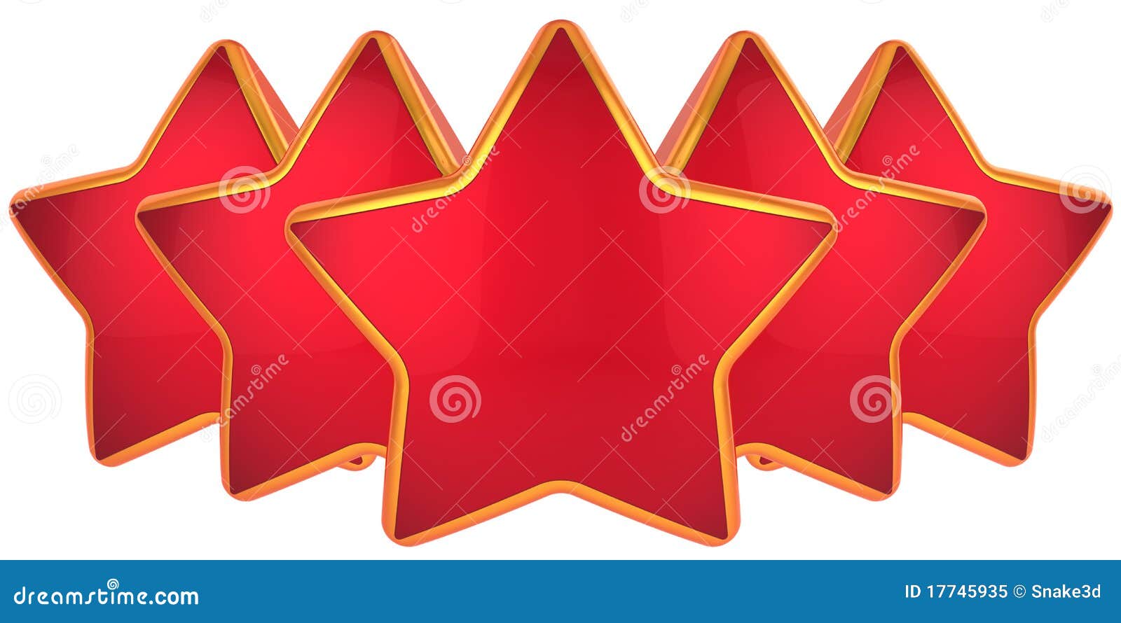 Un Livello Superiore Delle Cinque Stelle Illustrazione di Stock ...