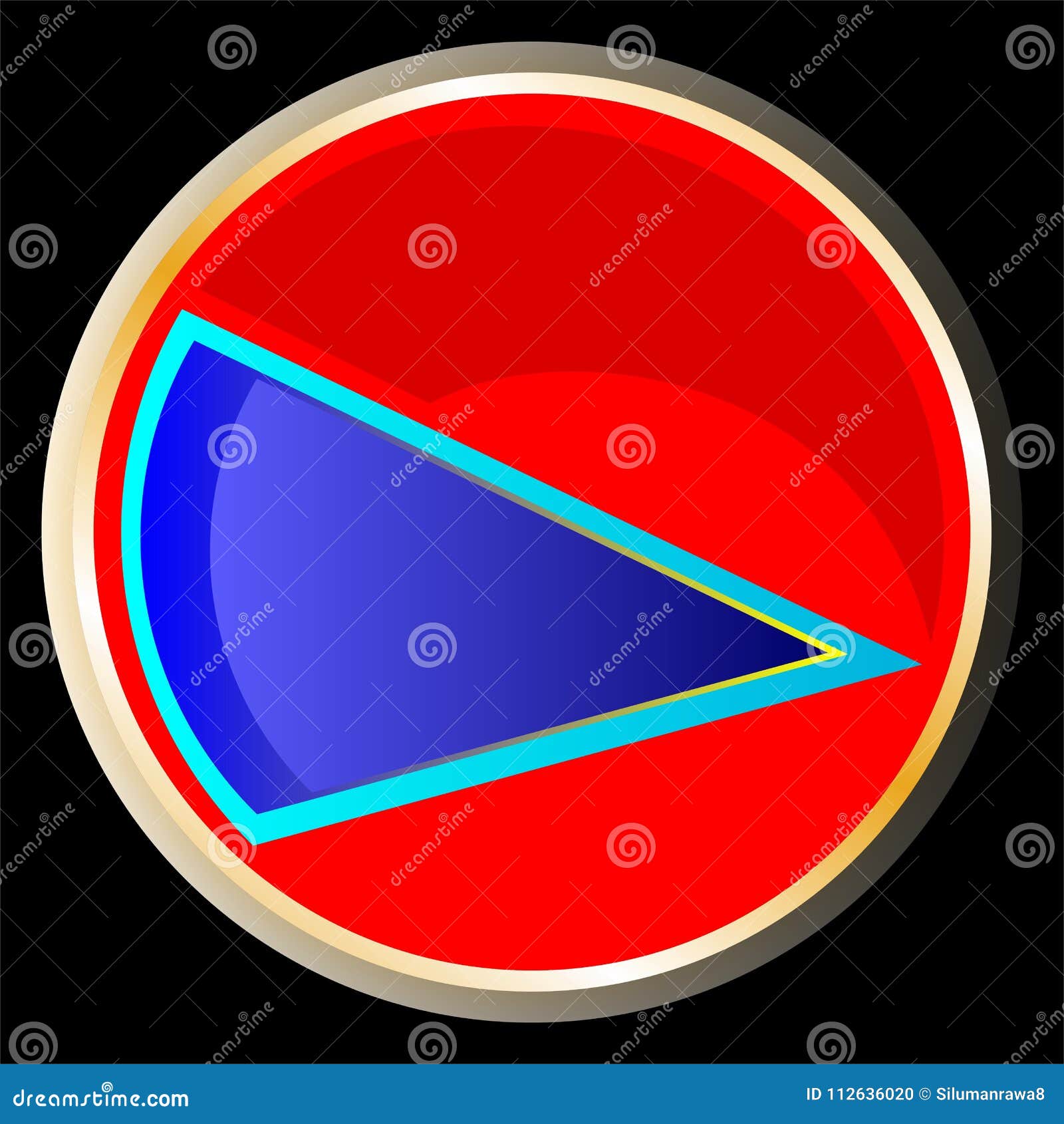 Un Logotipo Circular Del Ejemplo 3d Ilustración del Vector ...