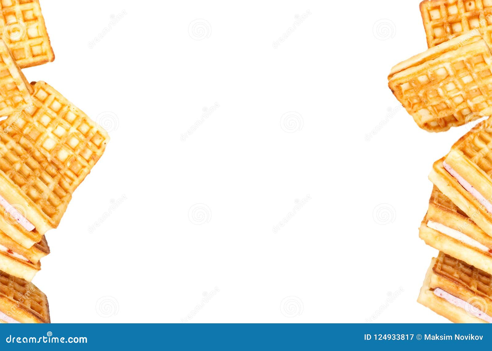 Un Marco Hecho De Galletas Vienesas Imagen de archivo - Imagen de fondo ...