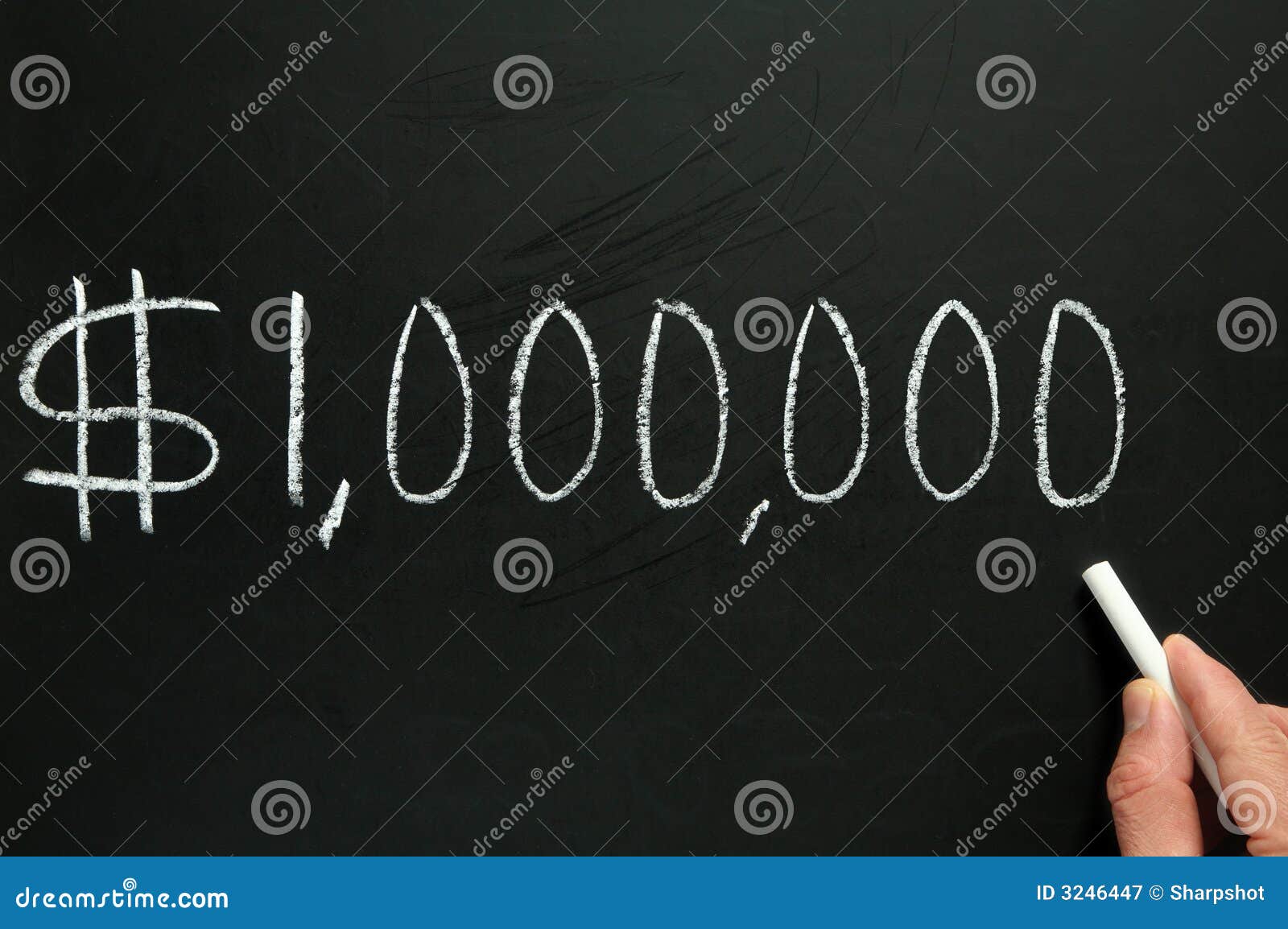 Un milione di dollari. immagine stock. Immagine di soldi - 3246447