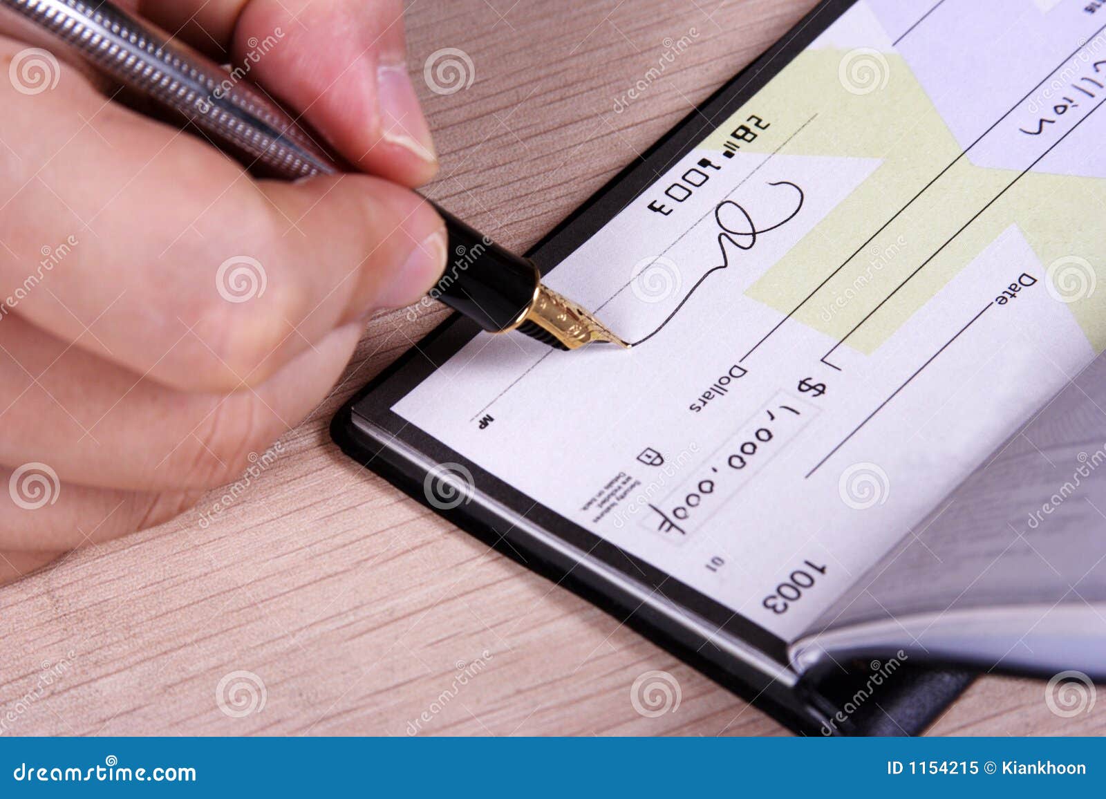 Un Millón Cheques Del Dólar Imagen de archivo - Imagen de costos, pago ...