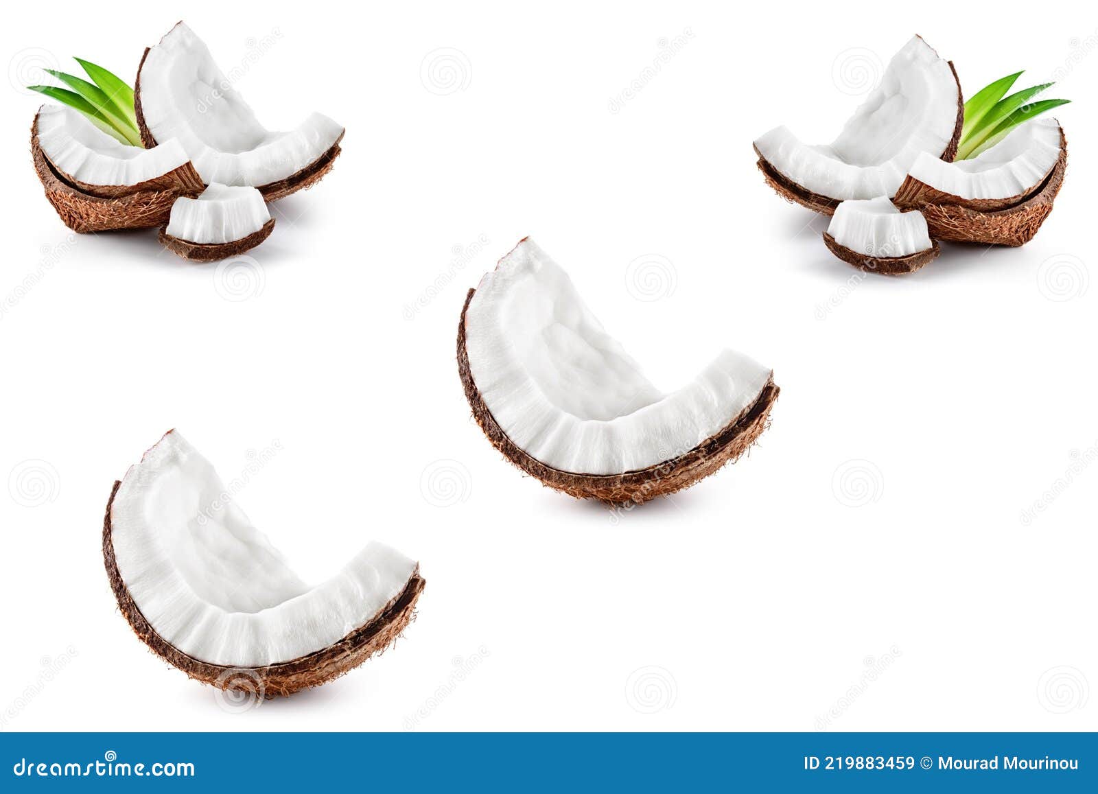 Un Montón De Trozos De Coco Imagen de archivo - Imagen de fresco ...