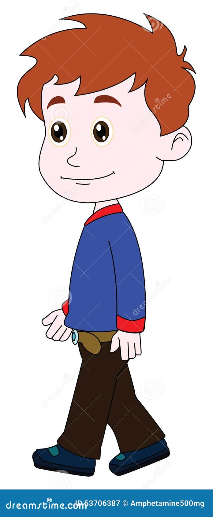 Un muchacho ilustración del vector. Ilustración de historieta - 53706387