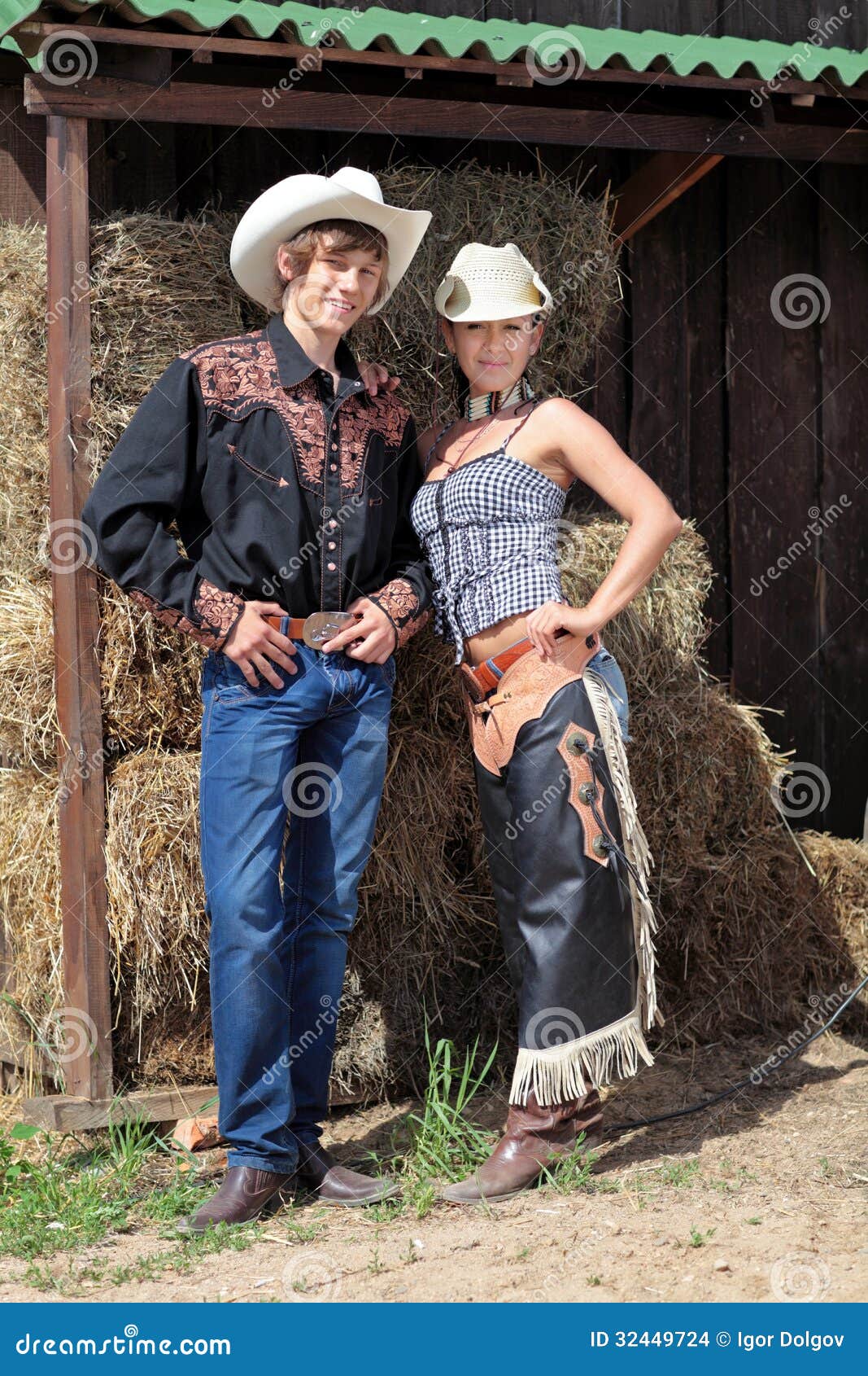 Un par de vaqueros foto de archivo. Imagen de hermoso - 32449724