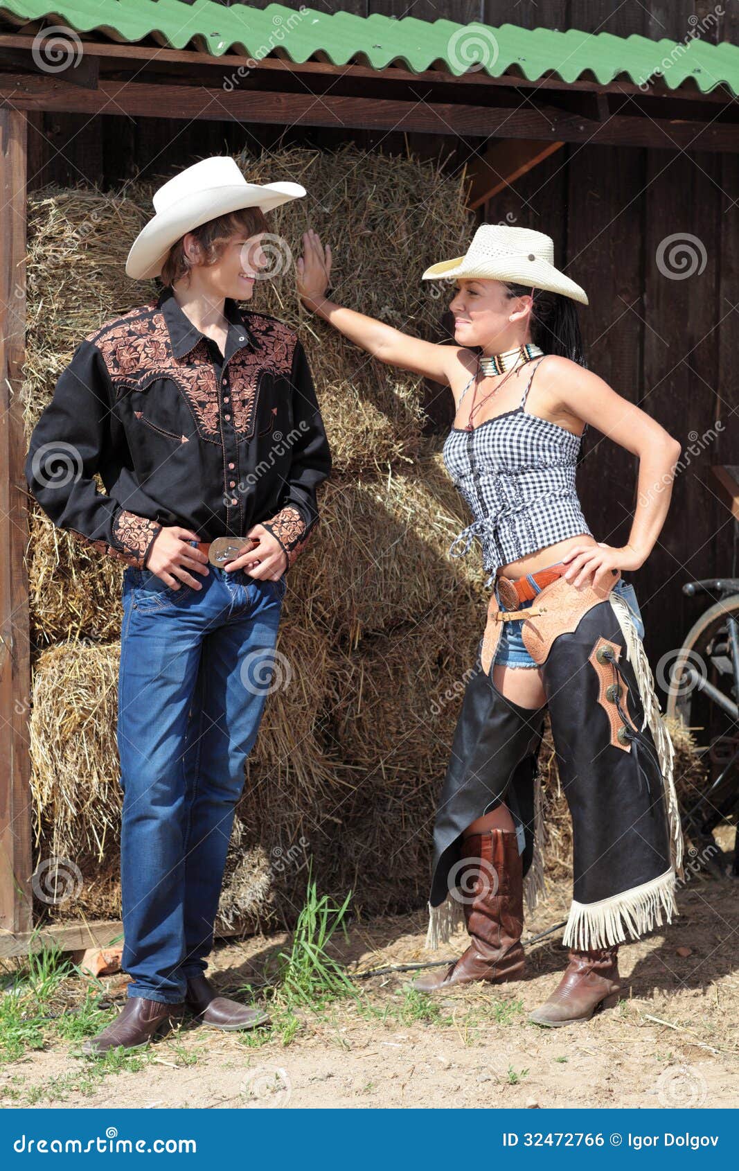 Un par de vaqueros foto de archivo. Imagen de campesina - 32472766