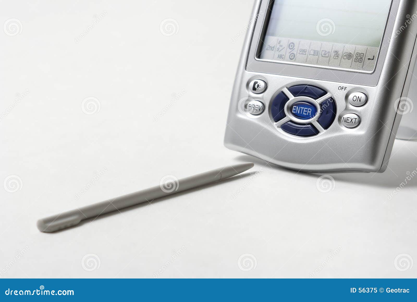 UN PDA immagine stock. Immagine di nota, scriva, elettronico - 56375