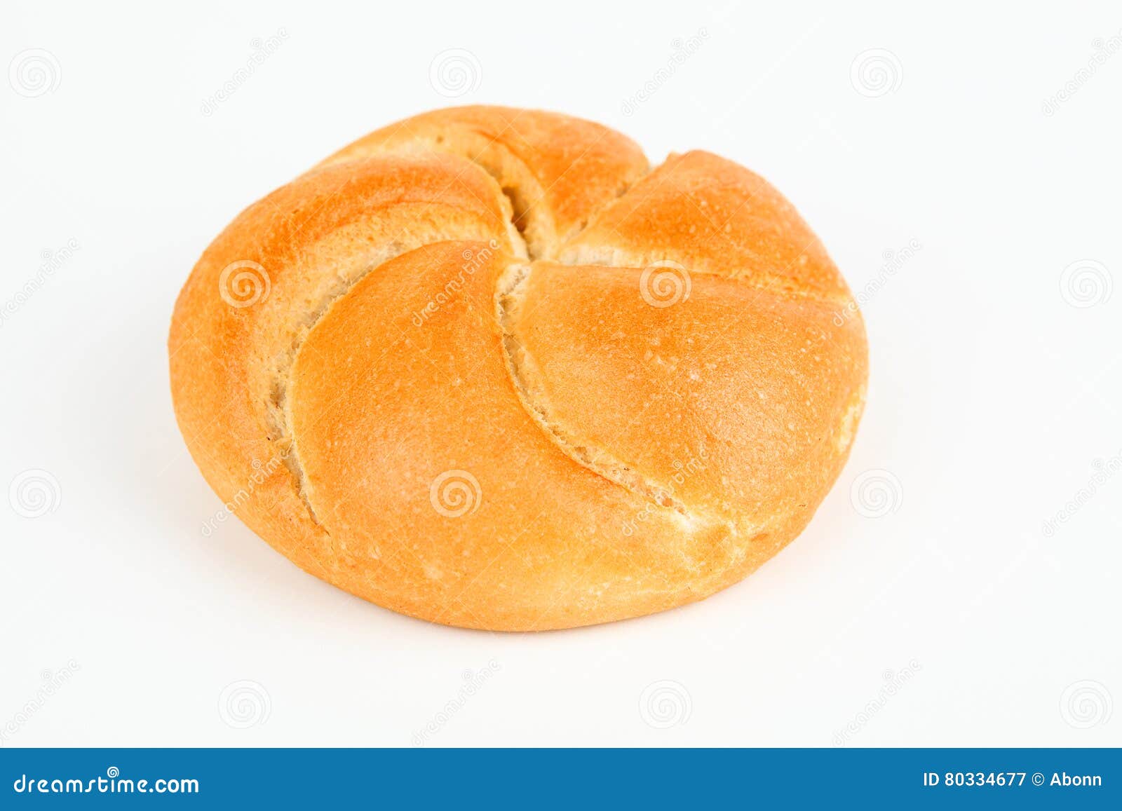 Un petit pain rond image stock. Image du boulangerie - 80334677