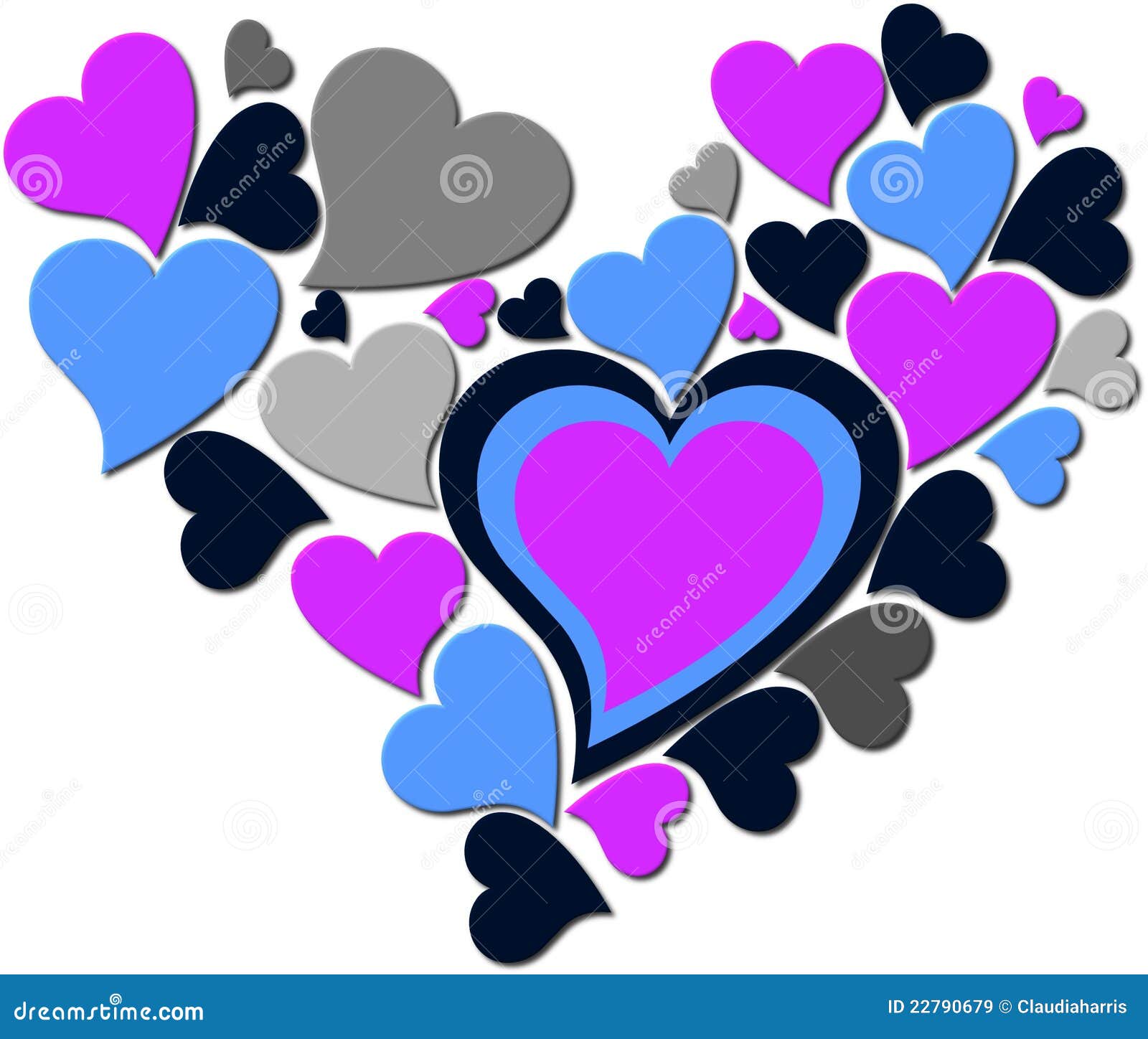 Un plein coeur illustration stock. Illustration du pourpré - 22790679