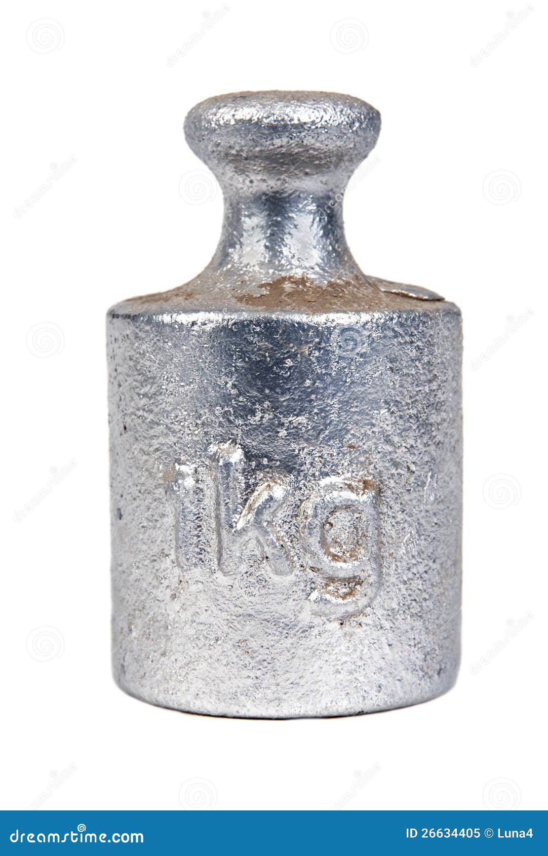 Un poids de kilogramme image stock. Image du instrument - 26634405