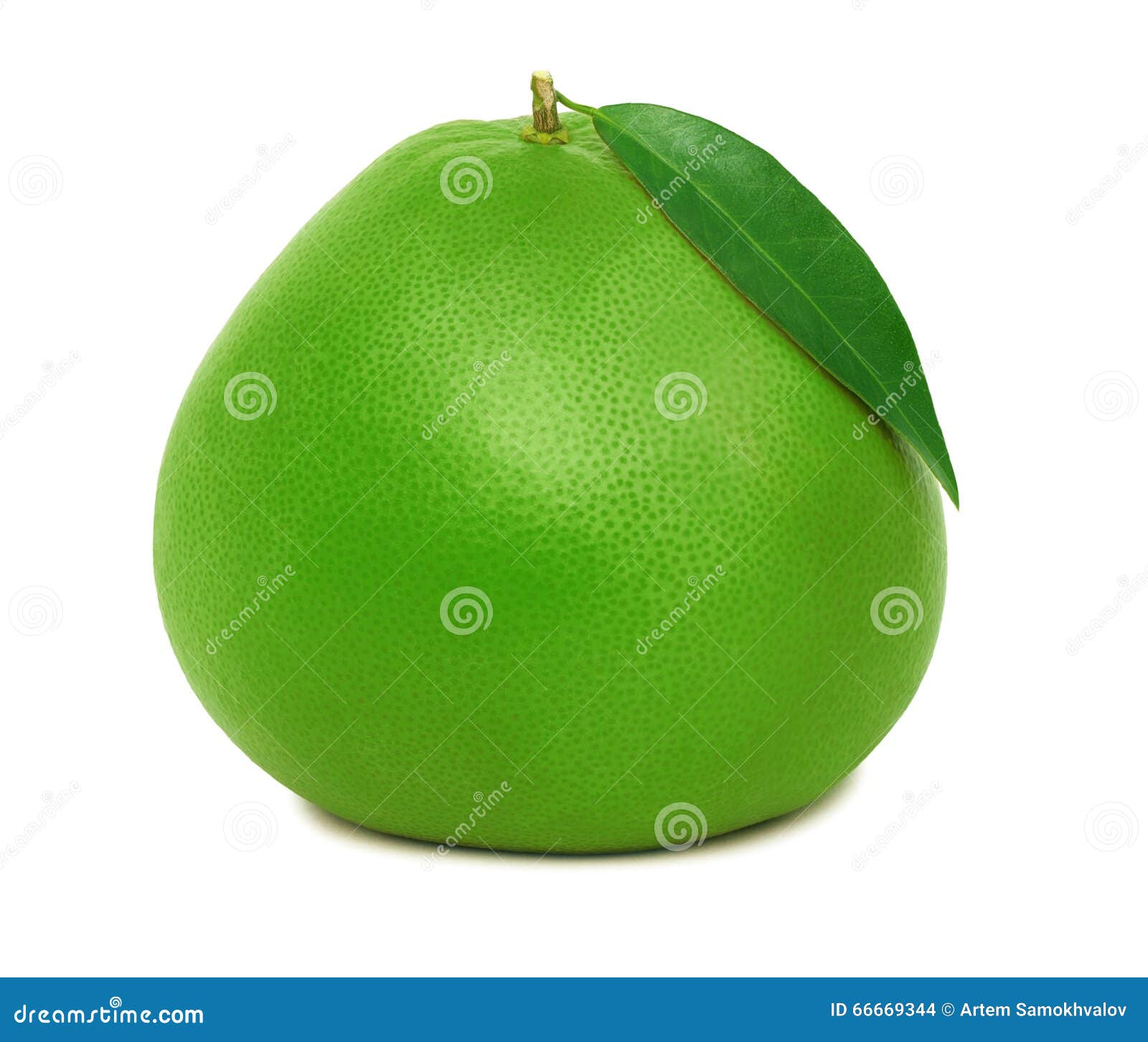 Un Pomelo Verde Entero (aislado) Foto de archivo - Imagen de crudo ...