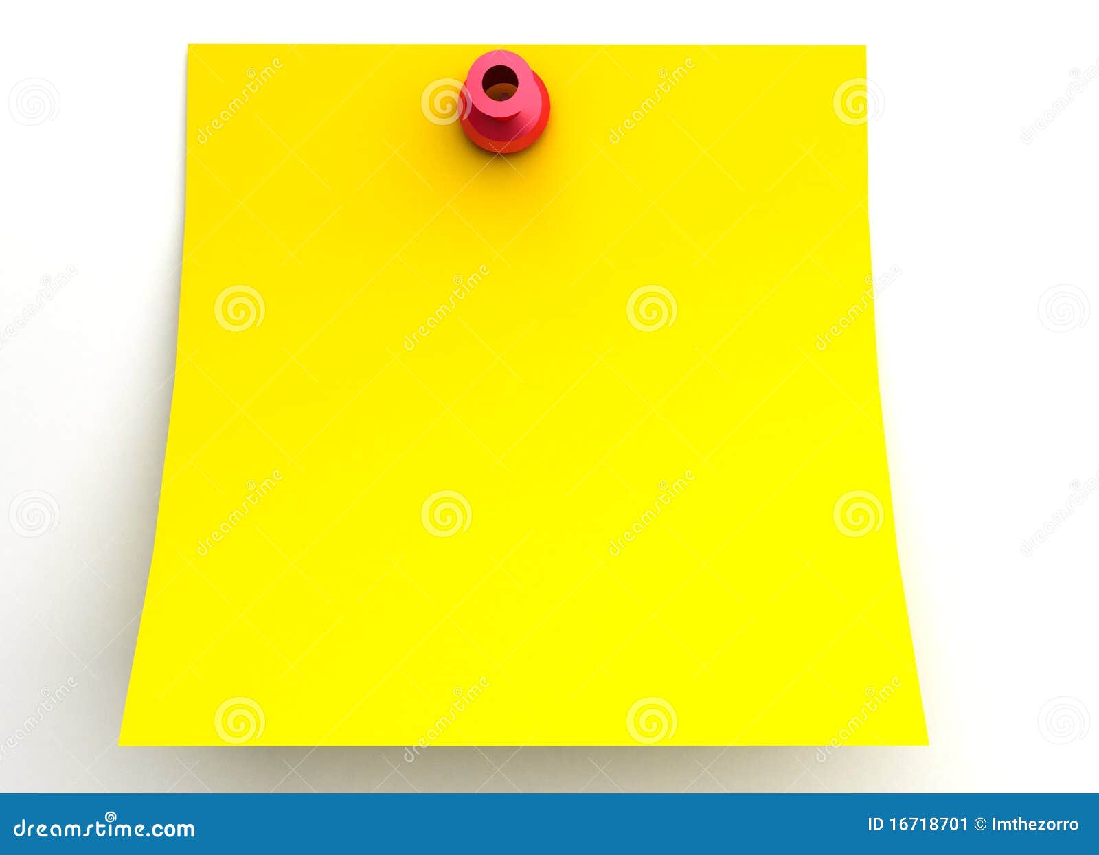 Un post-it illustration stock. Illustration du papier - 16718701