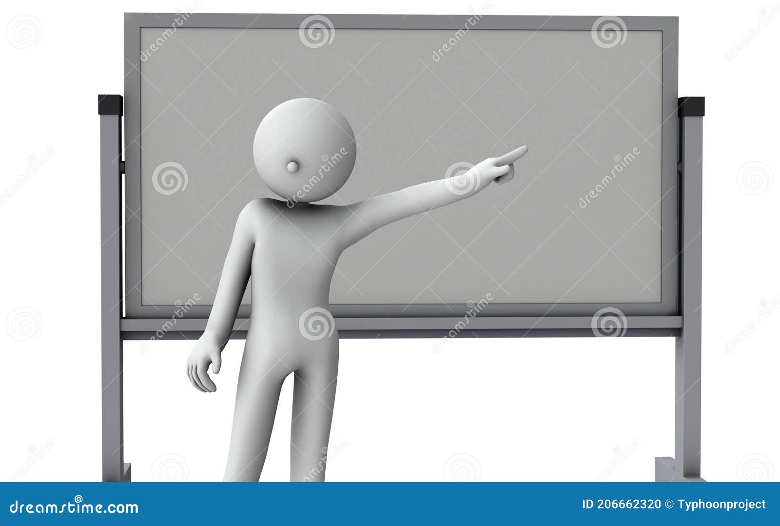 Un Professeur Qui Explique Devant Le Tableau Blanc. Illustration Stock ...