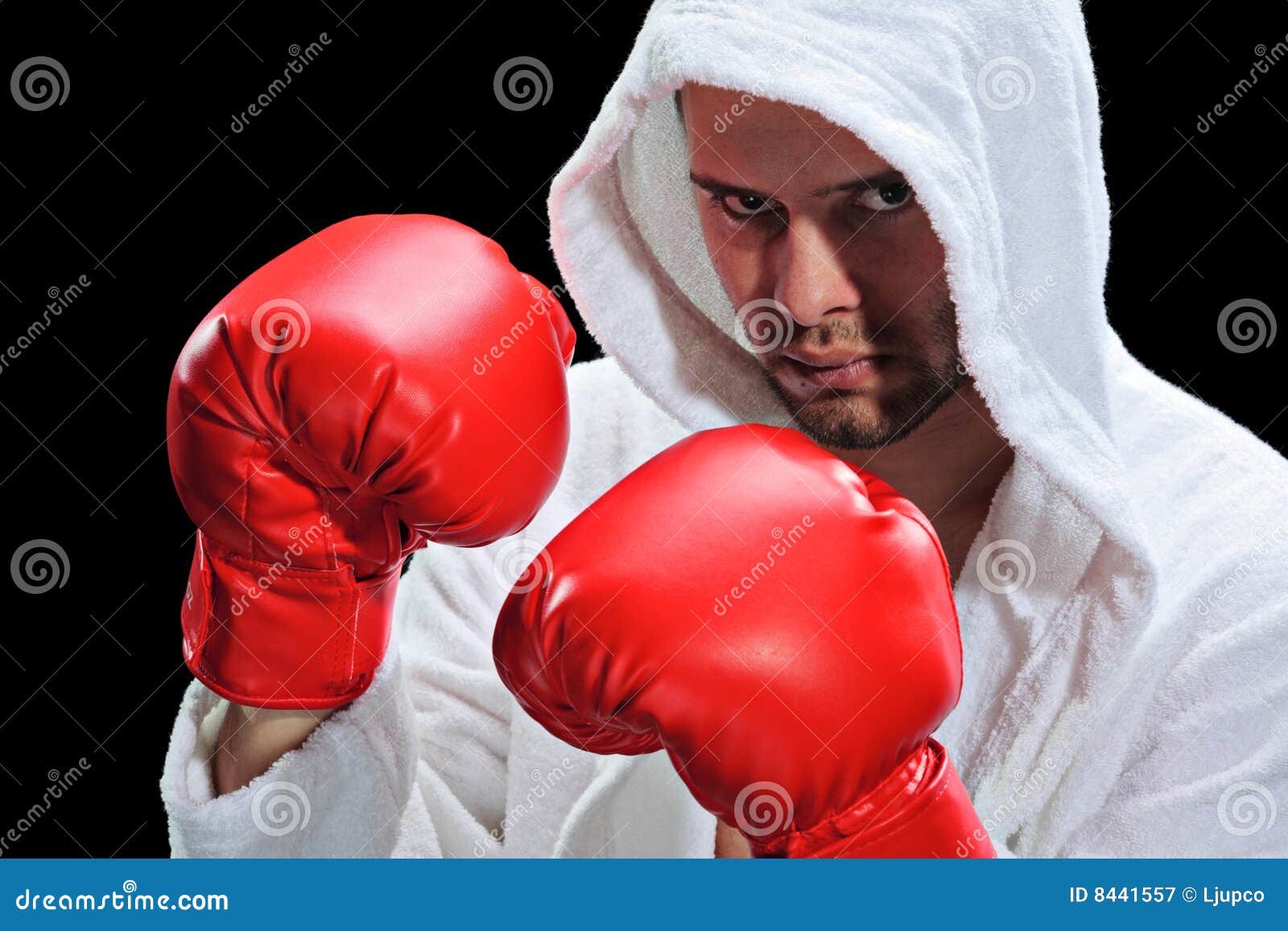 Un pugile immagine stock. Immagine di maschile, lotta - 8441557