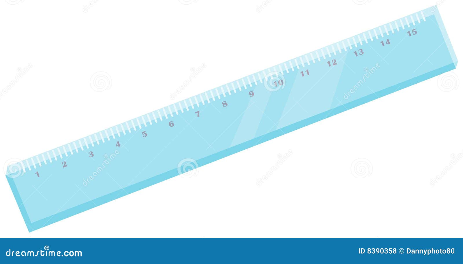 Un righello illustrazione di stock. Illustrazione di diritto - 8390358