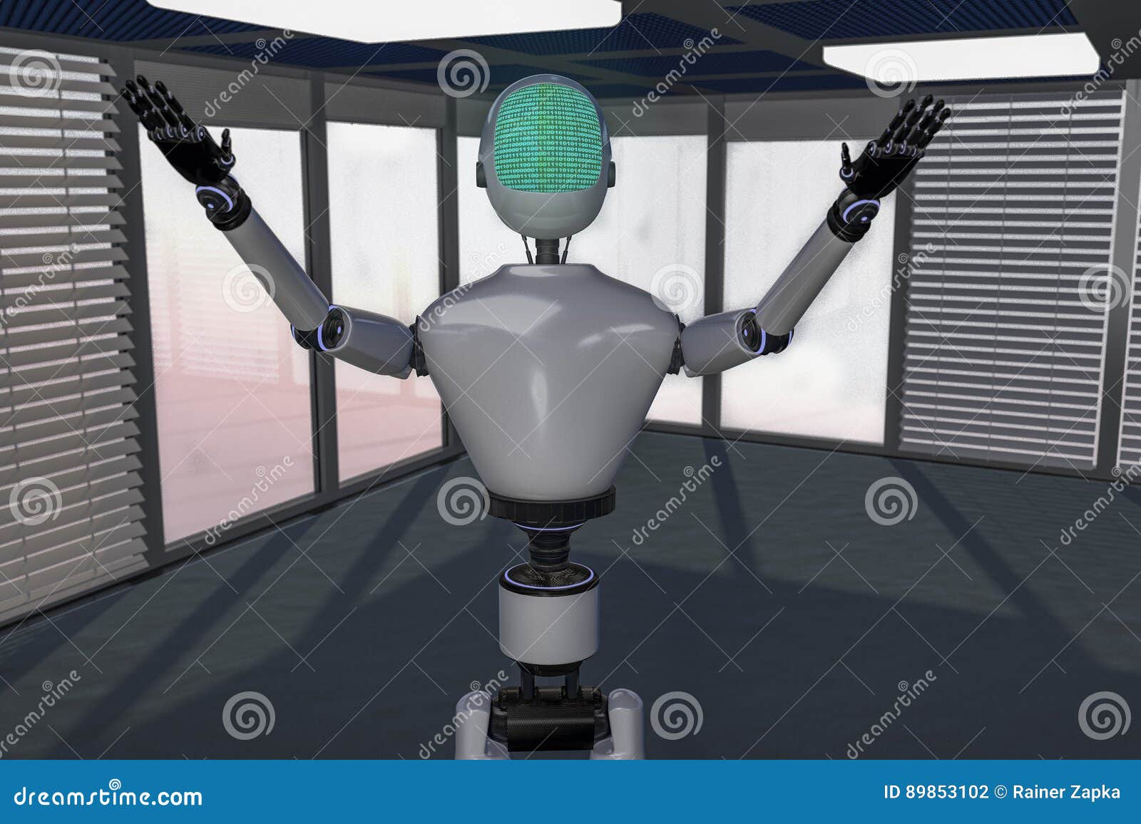 Un robot moderno stock de ilustración. Ilustración de datos - 89853102