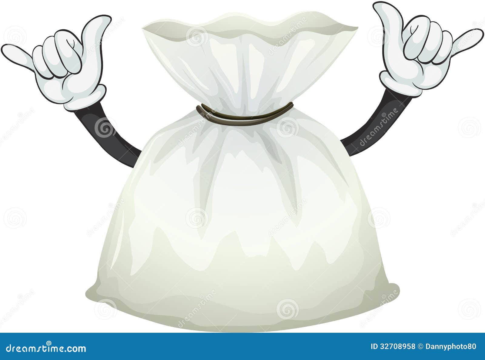 Un sacchetto illustrazione vettoriale. Illustrazione di contenitore ...