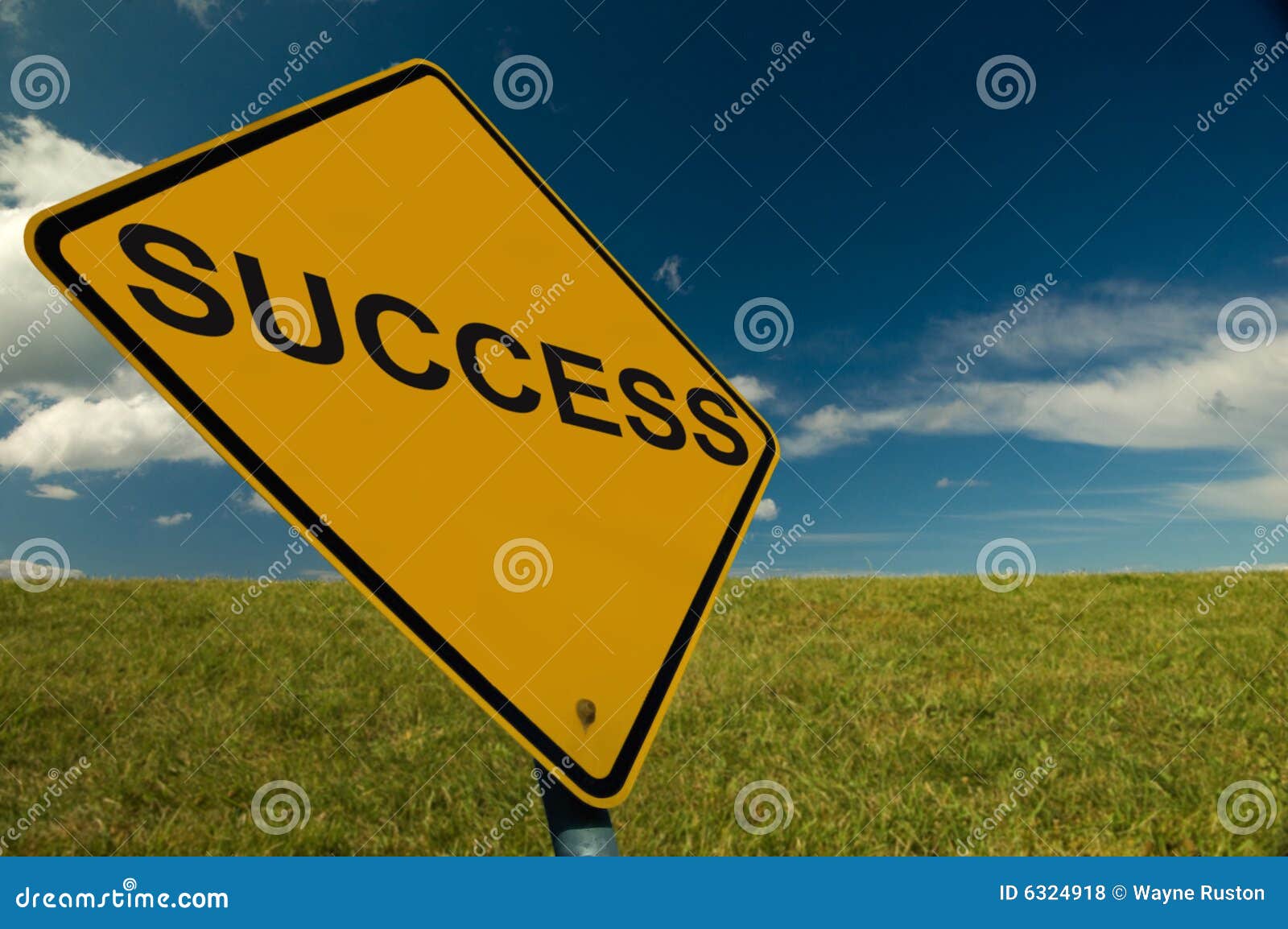 Un segno di successo fotografia stock. Immagine di ricchezza - 6324918