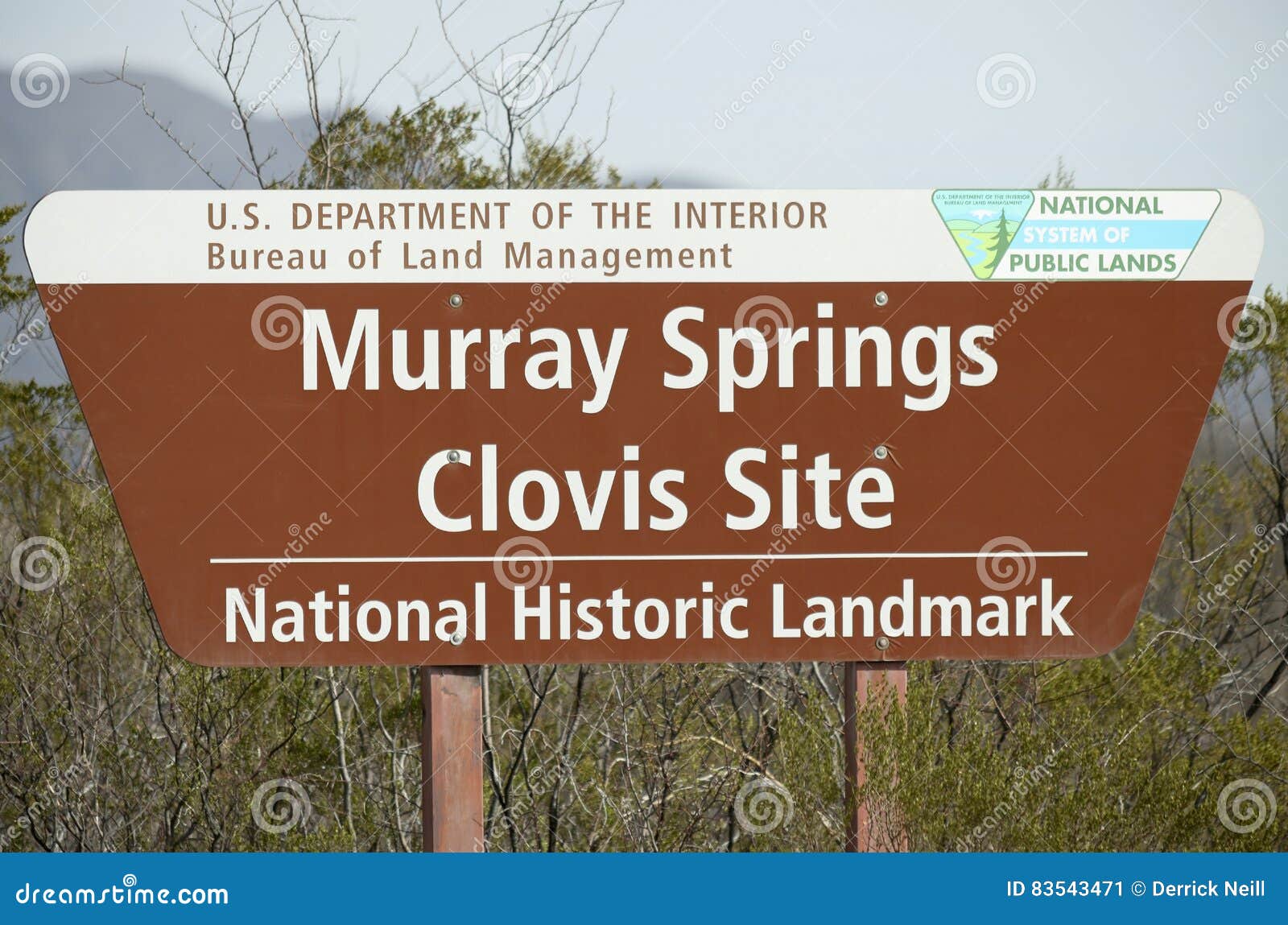 Un Segno a Murray Springs Clovis Site Trailhead Fotografia Editoriale ...
