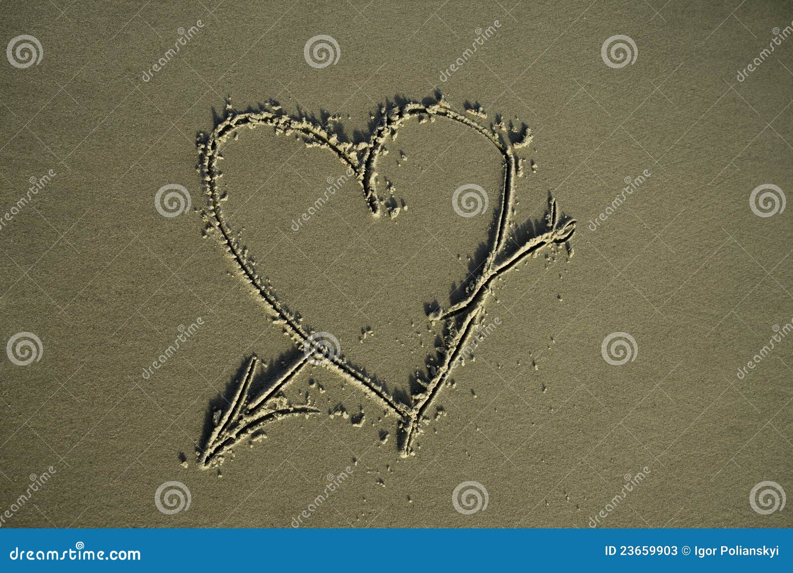 Un simbolo di amore. immagine stock. Immagine di mare - 23659903