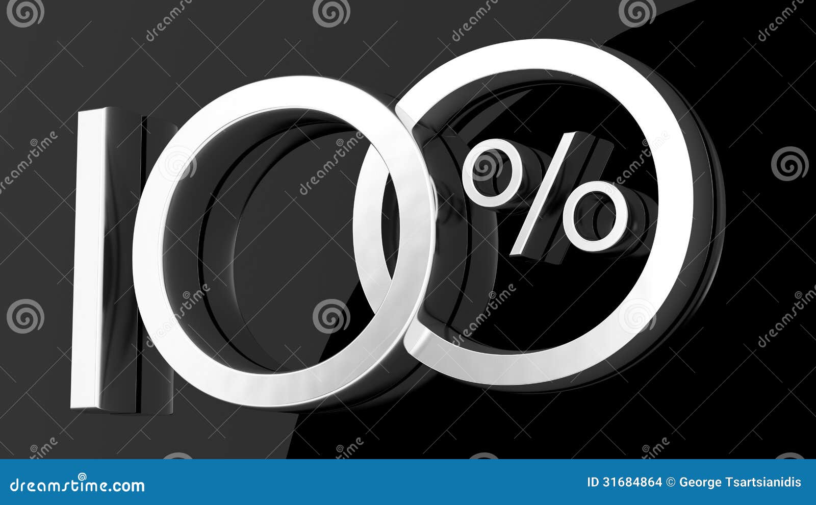 Un Simbolo Di Cento Per Cento Illustrazione di Stock - Illustrazione di ...