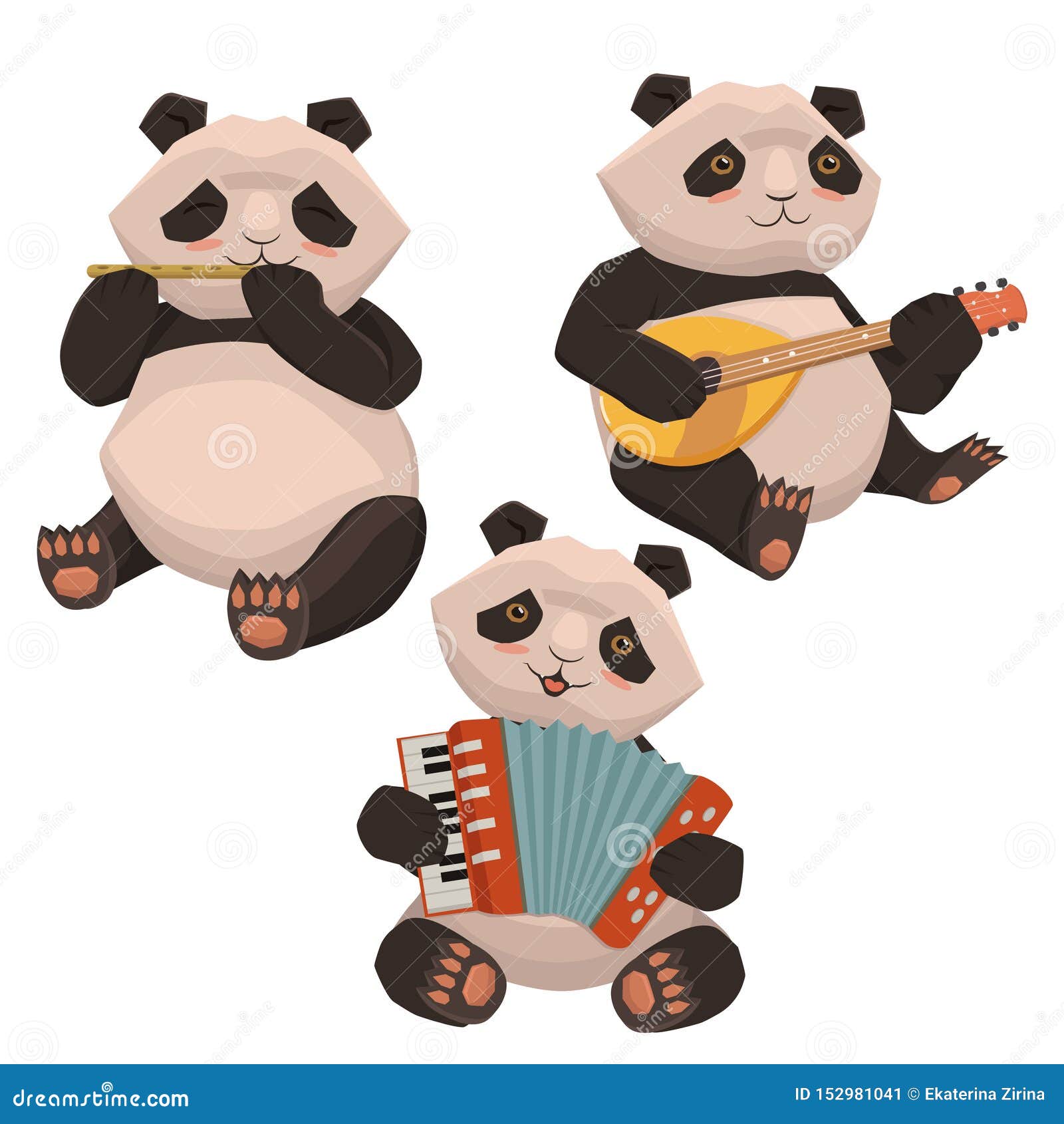 Un Sistema De Pandas Que Tocan Los Instrumentos Musicales Imagen ... Un Sistema De Pandas Que Tocan Los Instrumentos Musicales Imagen ...