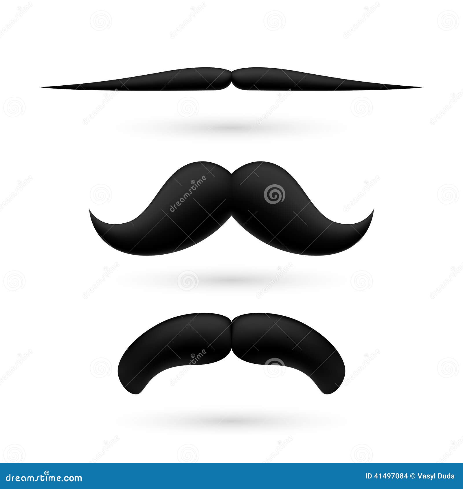 Un sistema del bigote tres ilustración del vector. Ilustración de ...