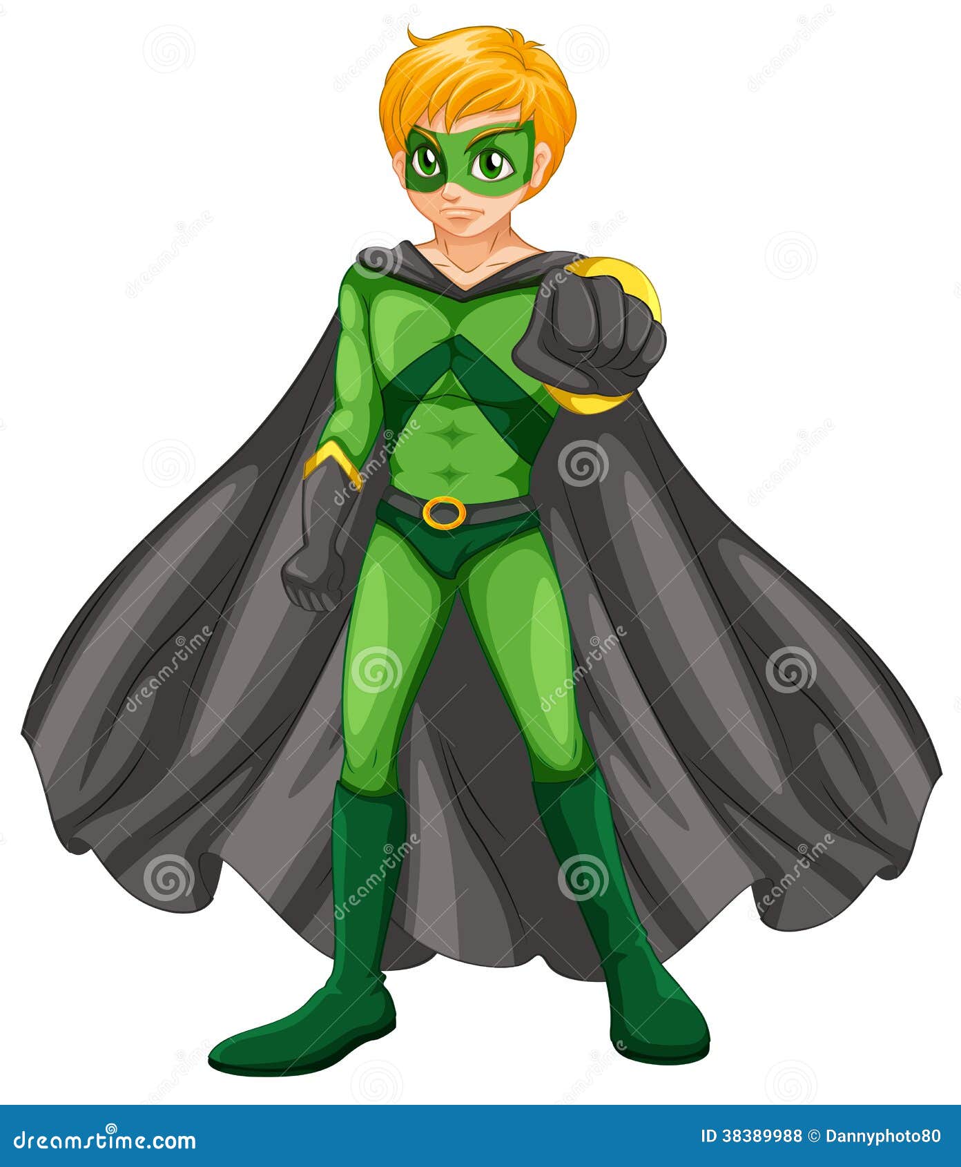 Un supereroe bello illustrazione vettoriale. Illustrazione di grafico ...