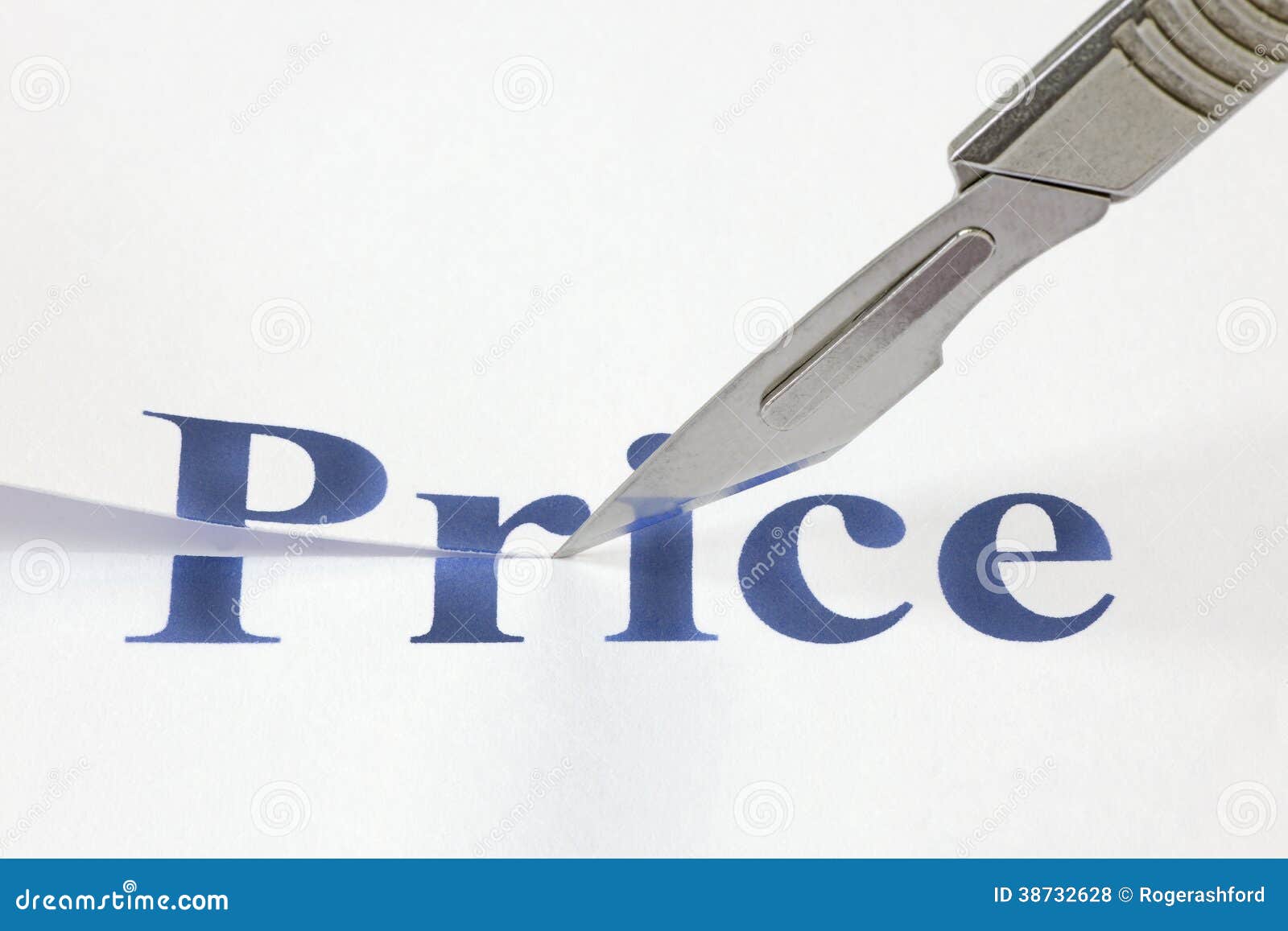 Un taglio nel prezzo fotografia stock. Immagine di crisi - 38732628