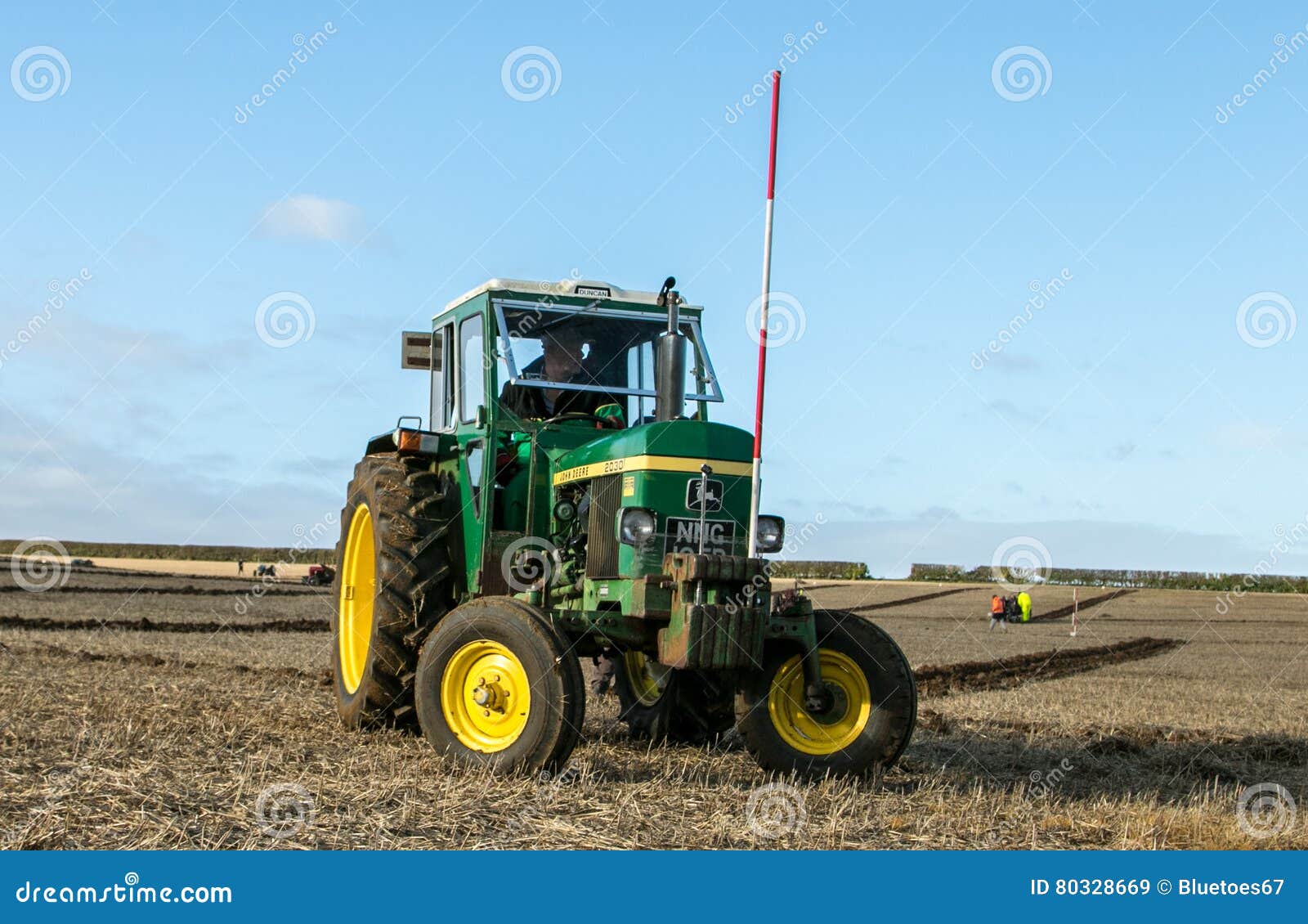 Un Tractor Verde Viejo 2030 De John Deere Imagen de archivo editorial ...