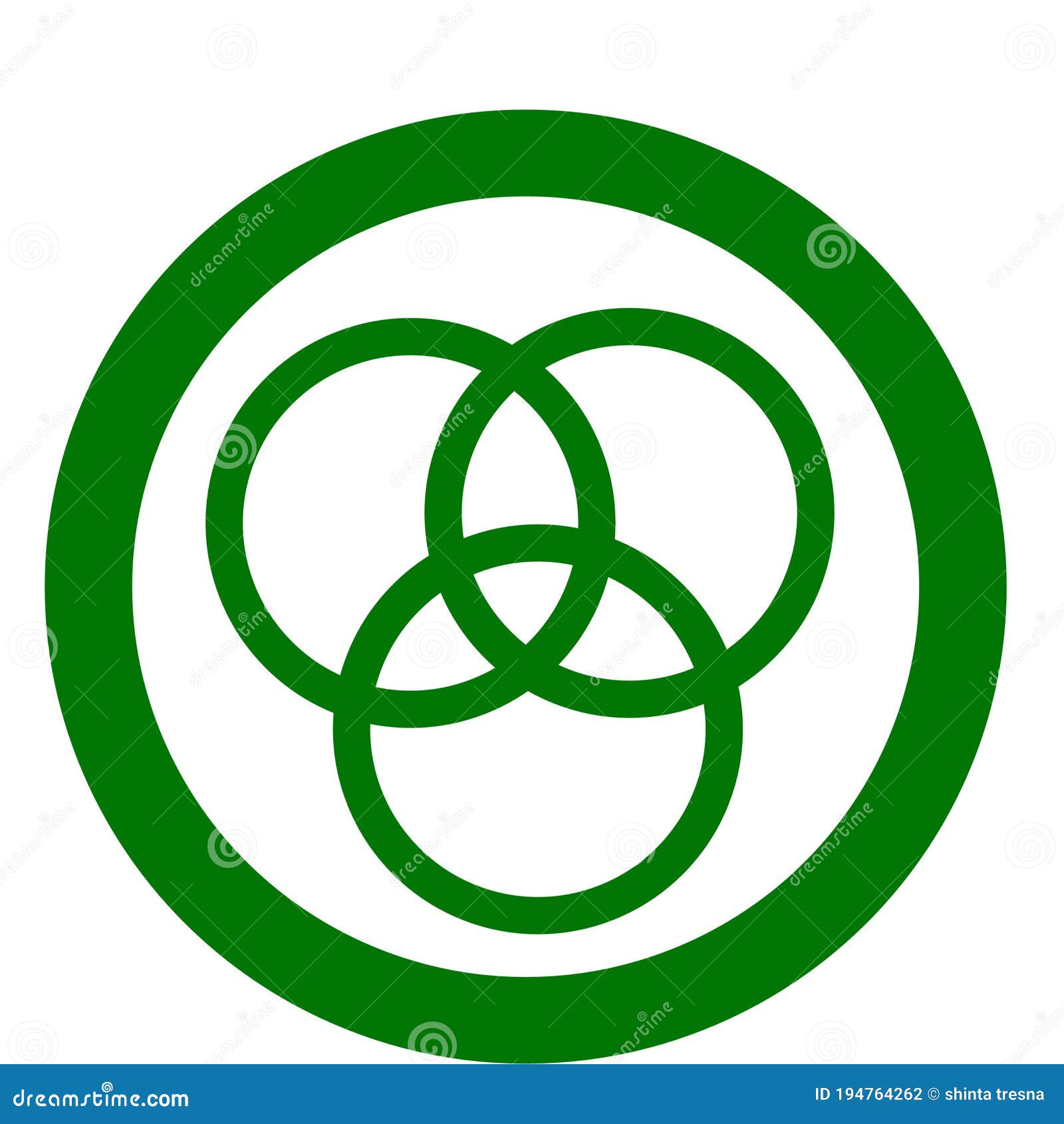 Un Vert De Couleur De Cercle De Nature De Logo Photo stock ...