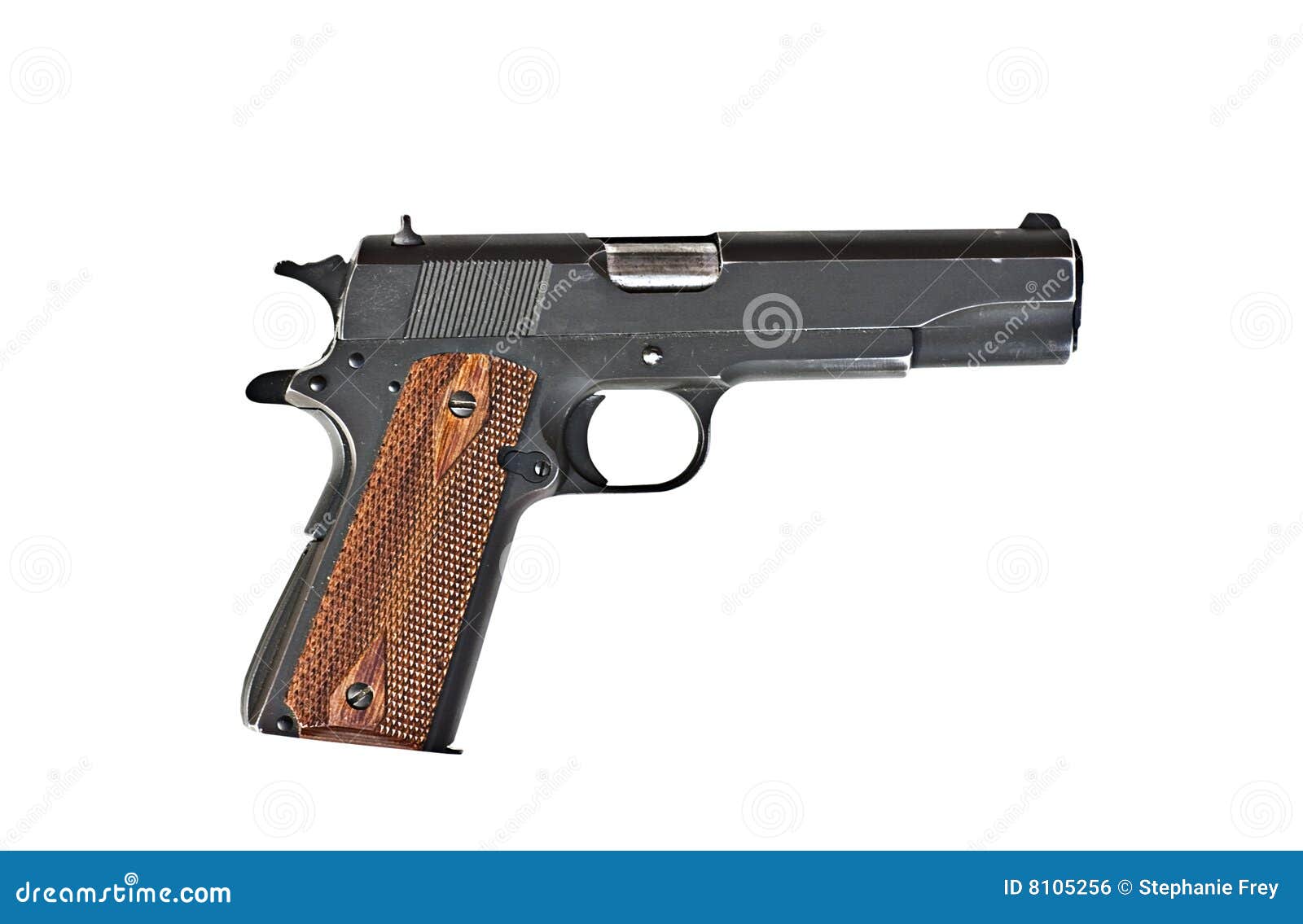 Una Arma De Mano De 45 Milímetros Foto de archivo - Imagen de barril ...